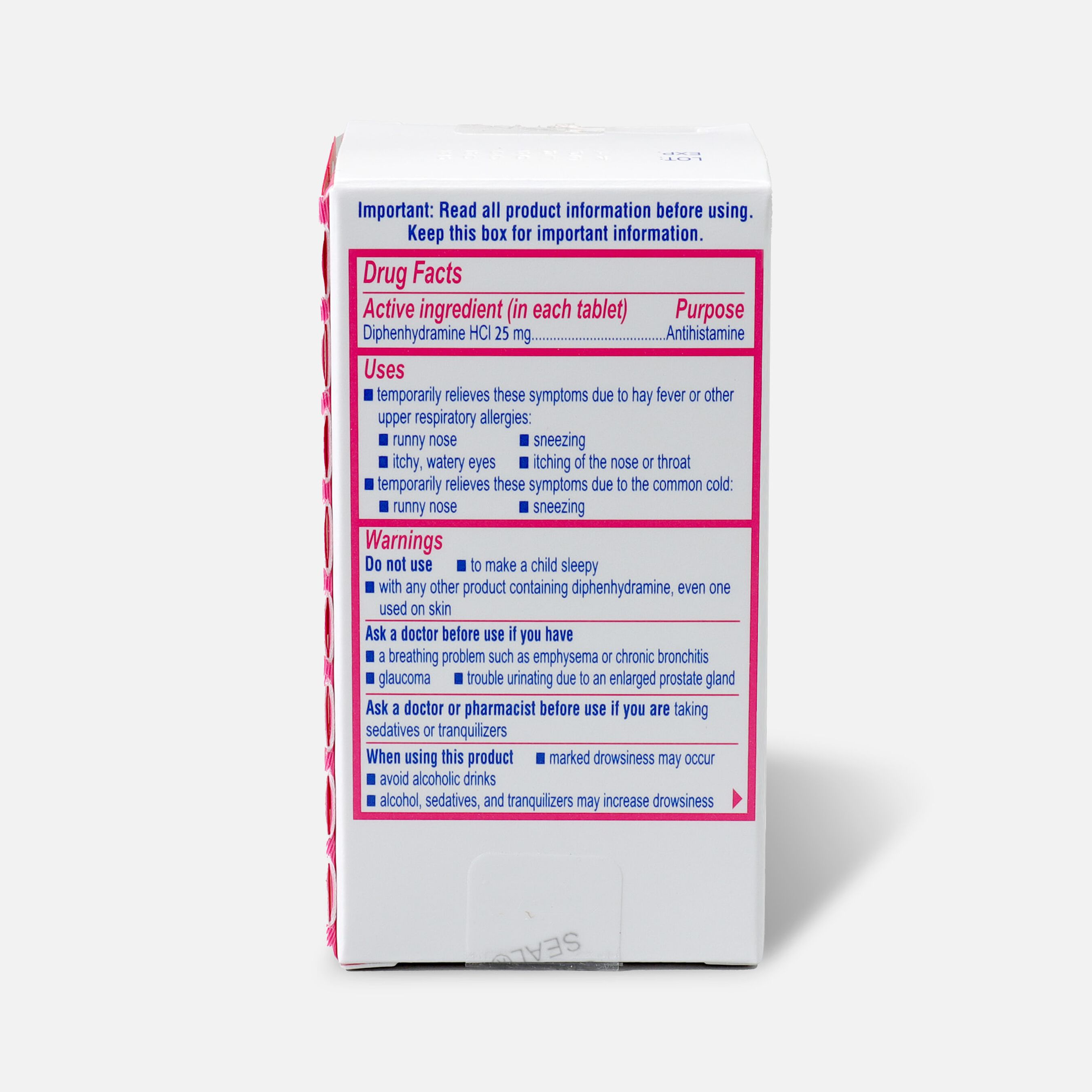Benadryl Ultra Allergy Relief Tablets, 100 ct.