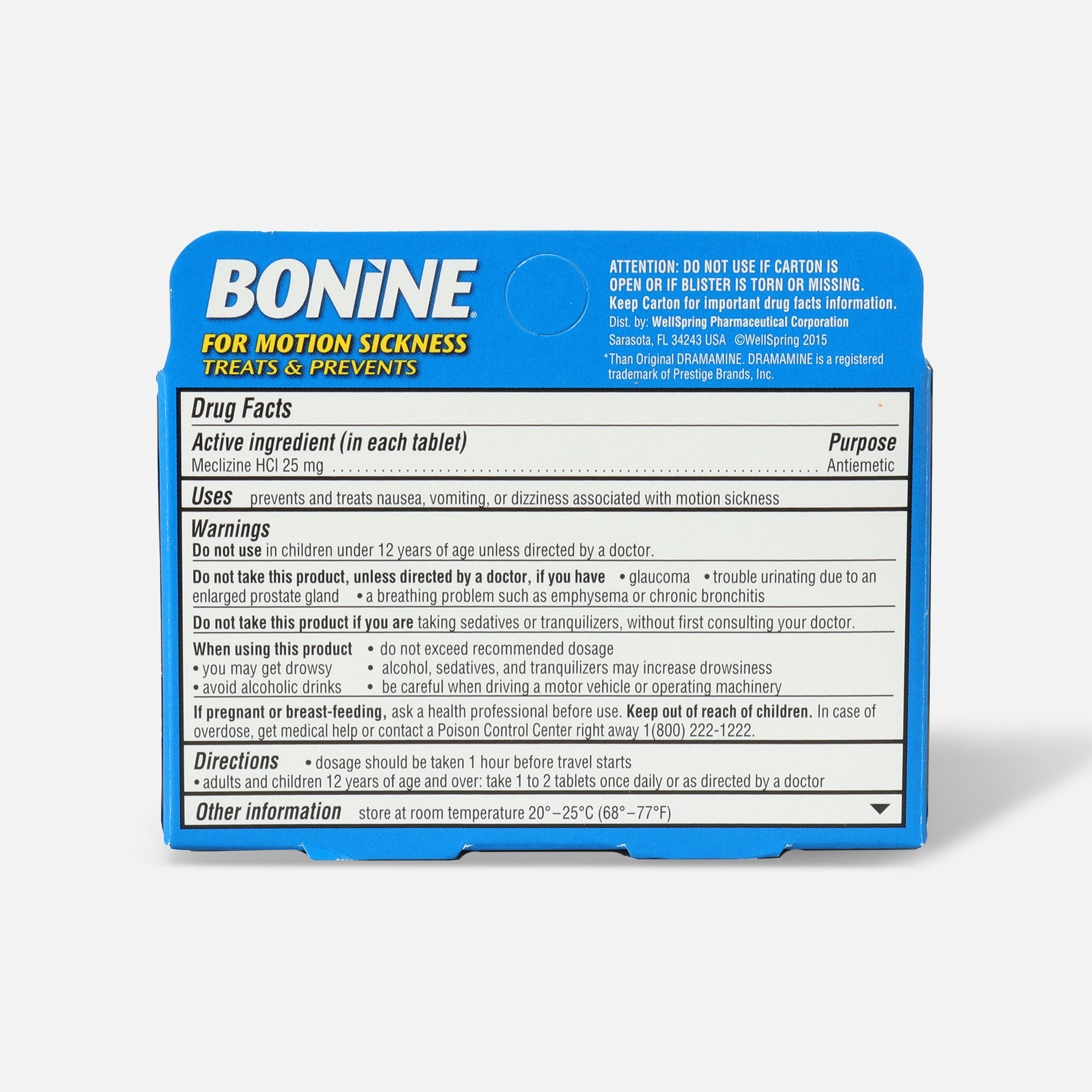 FSA Eligible Bonine Motion Sickness Tablets, 16 ct. | FSA Store