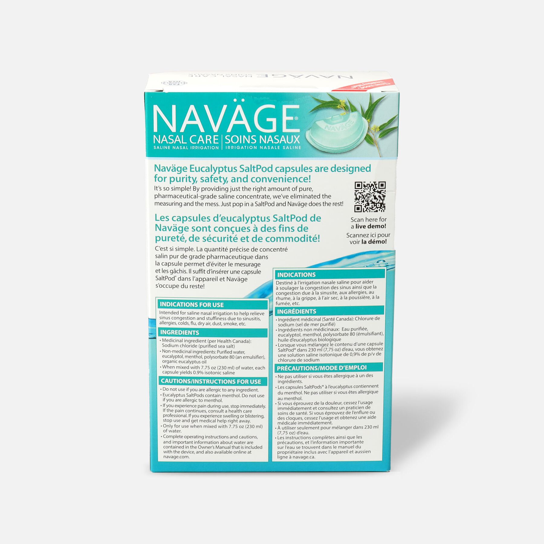 FSA Eligible Navage Eucalyptus SaltPod, 30-Pack | FSA Store