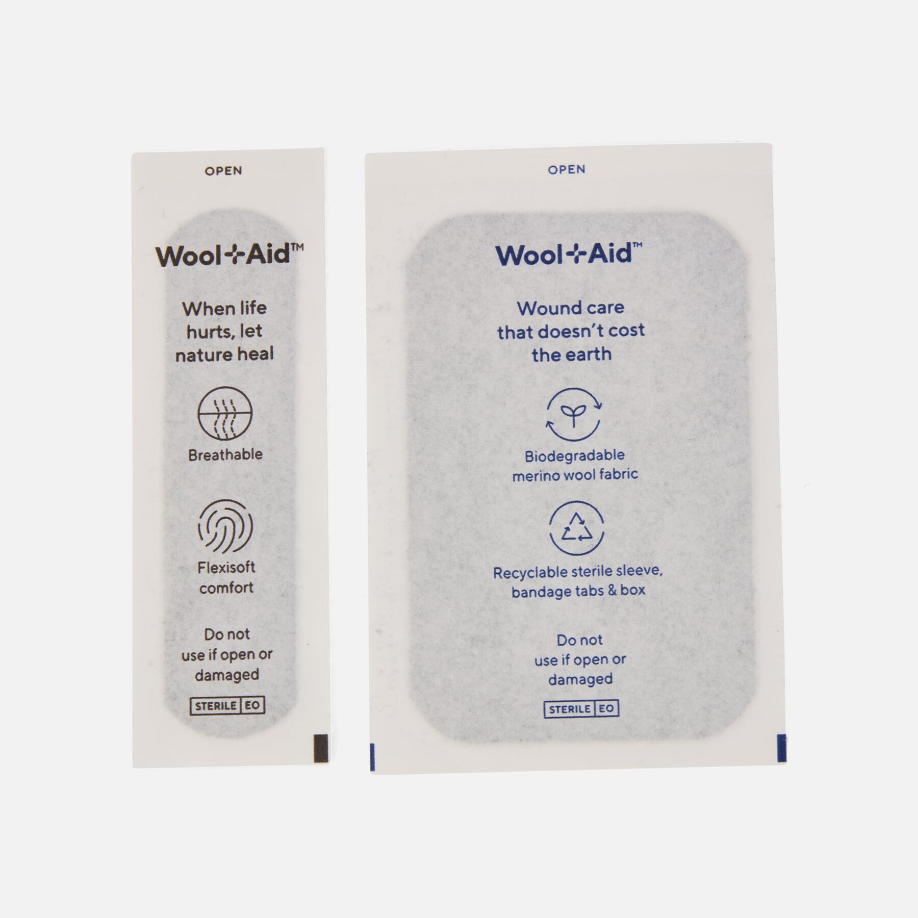 FSA Eligible WoolAid Merino Wool Adhesive Bandages, Emergency Pack, 5 ...