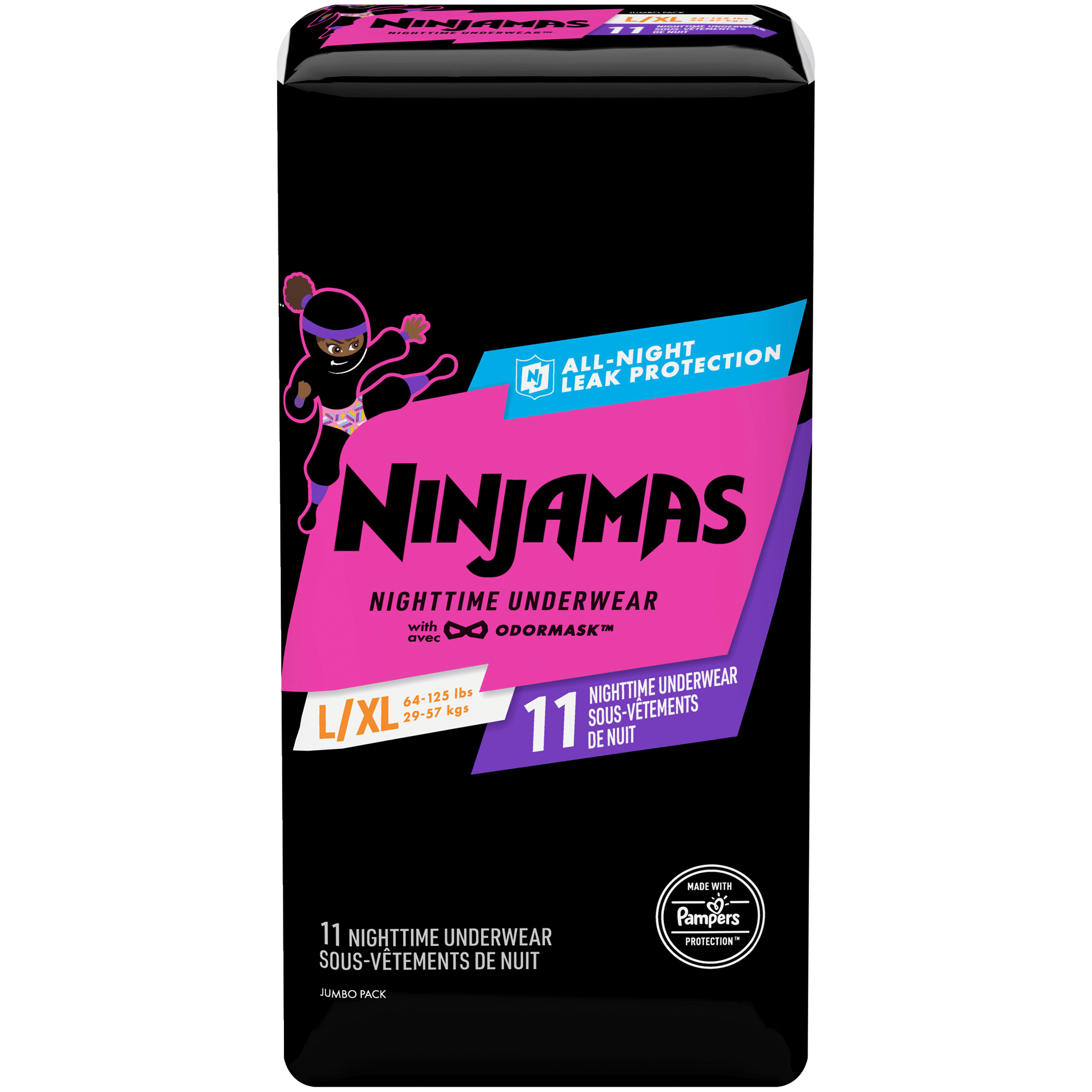 Ninjamas Nighttime Bedwetting Underwear for Girls