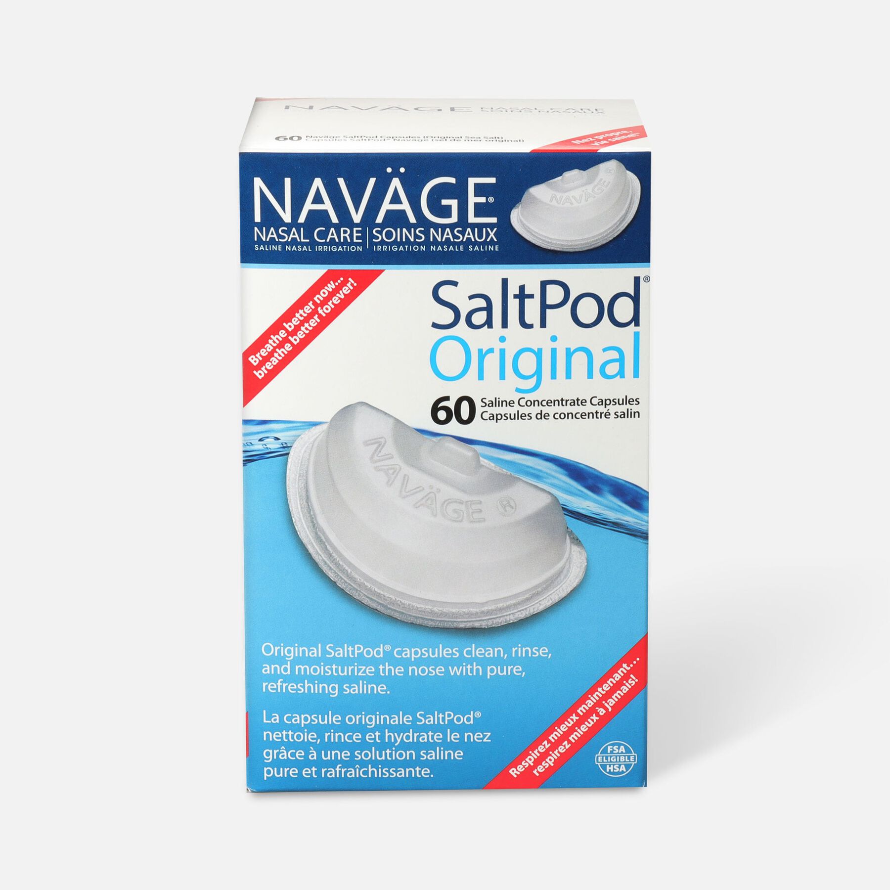 FSA Eligible Navage Nasal Care SaltPod, 60-Pack | FSA Store