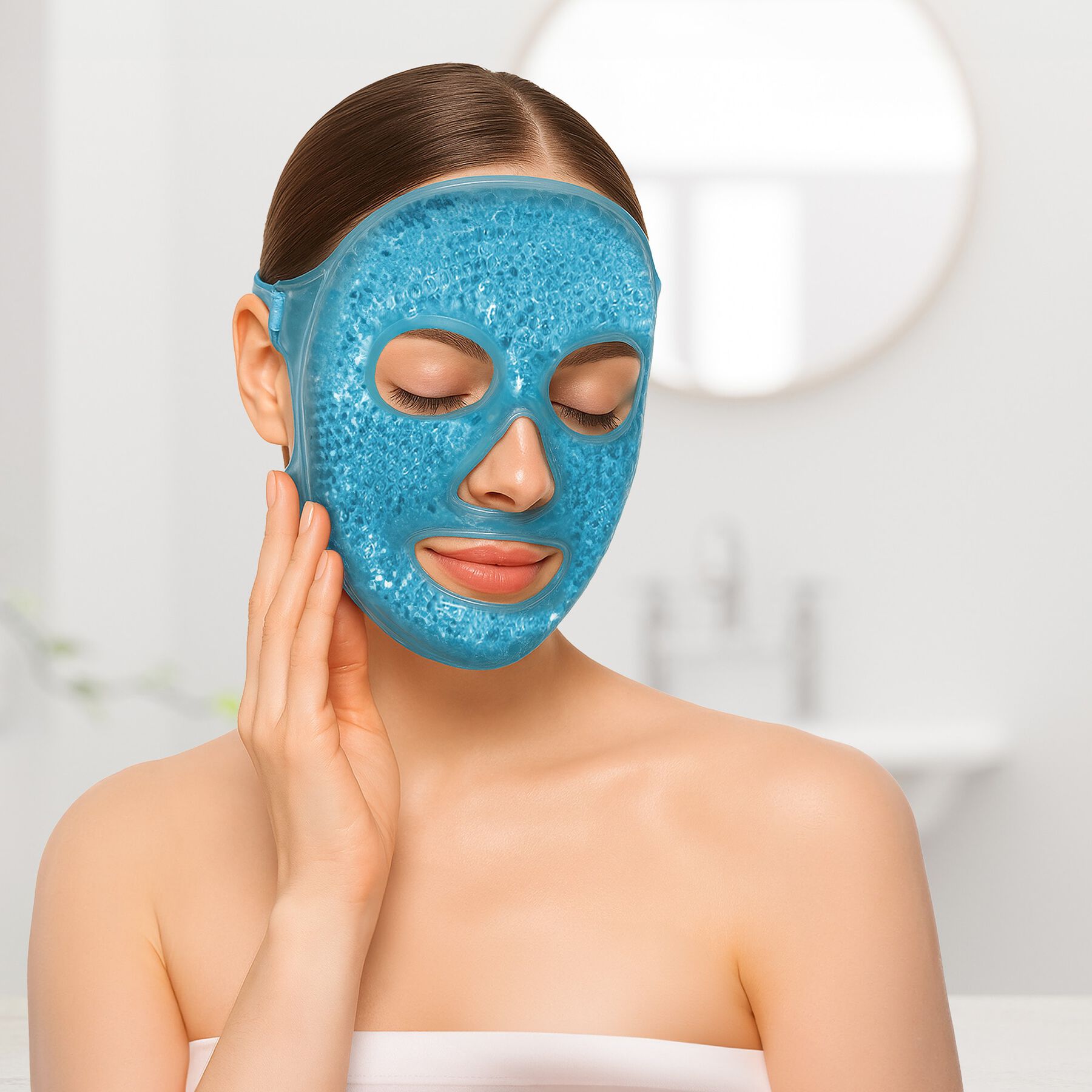 FSA Eligible Caring Mill™ Full Coverage Gel Bead Face Mask | FSA Store