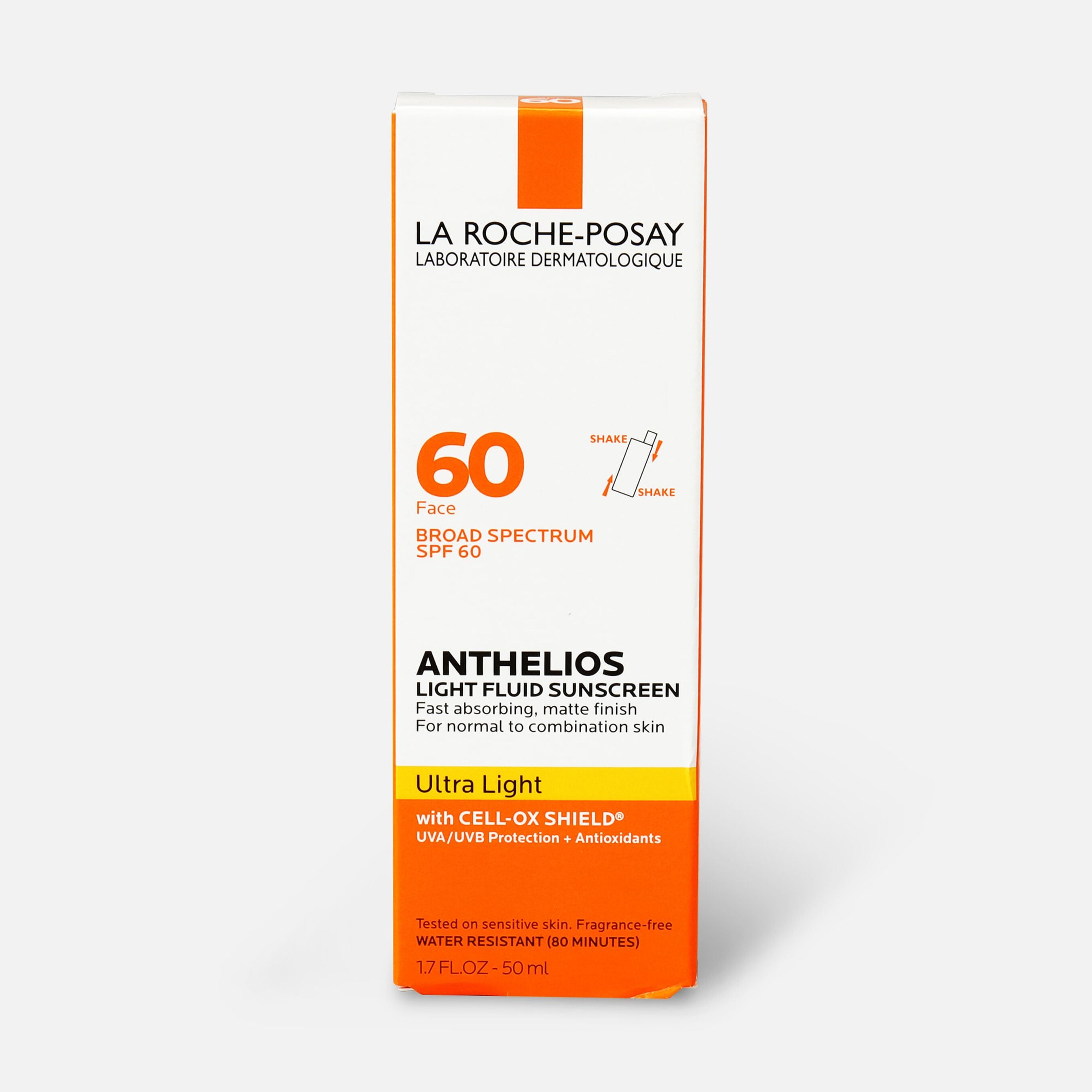 La Roche-Posay Anthelios Ultra Light Fluid Face Sunscreen, Broad ...