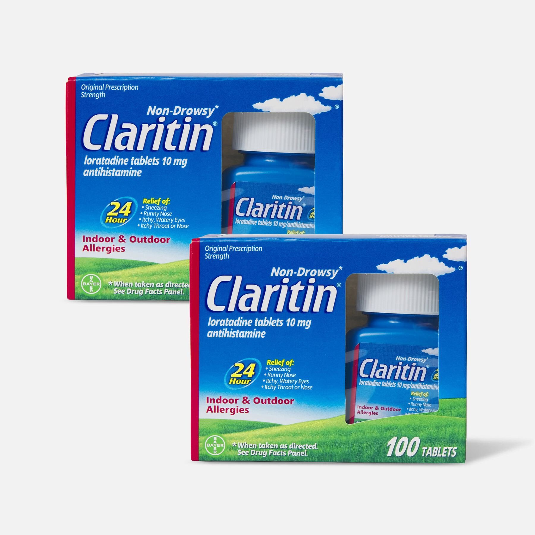 FSA Eligible Claritin 24 Hour Allergy Medicine, Non-Drowsy Prescription ...