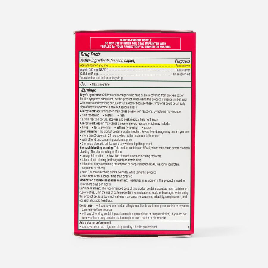 Excedrin Migraine Extra Strength Caplets, 200 ct.