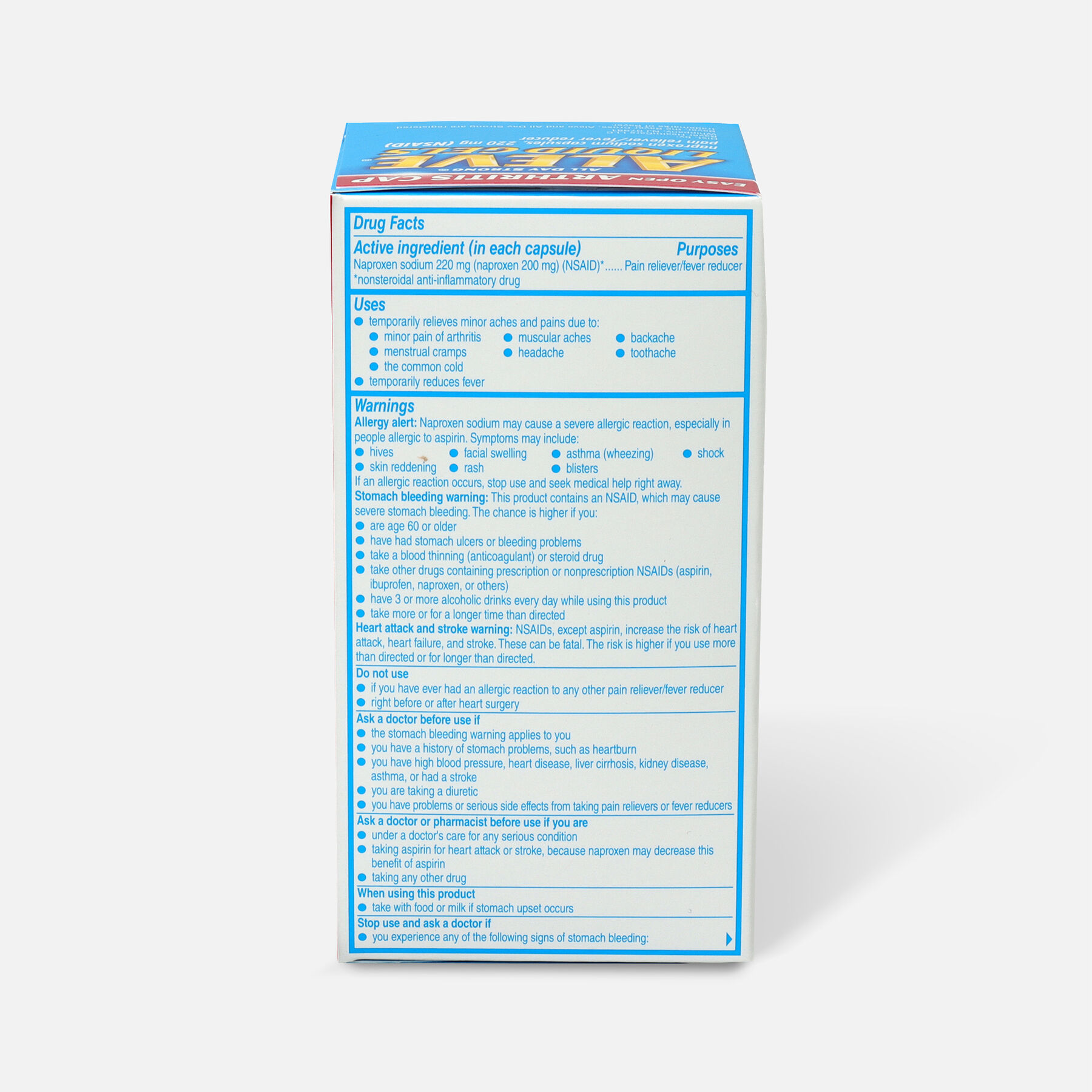 Aleve Arthritis Liquid Gels, Easy Open Cap, 80 ct.