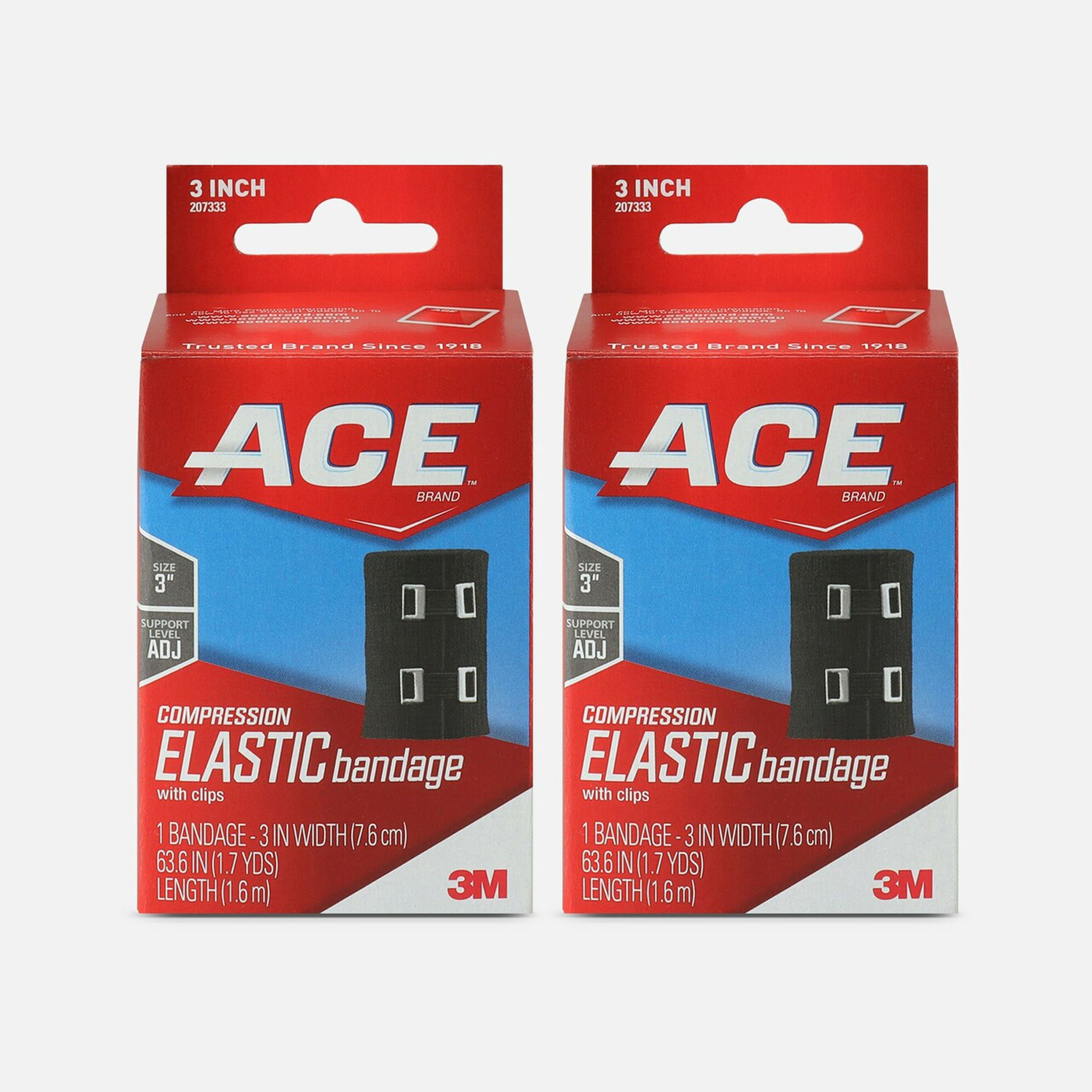 FSA Eligible Ace Elastic Bandage with Clips - Black (2-Pack) | FSA Store