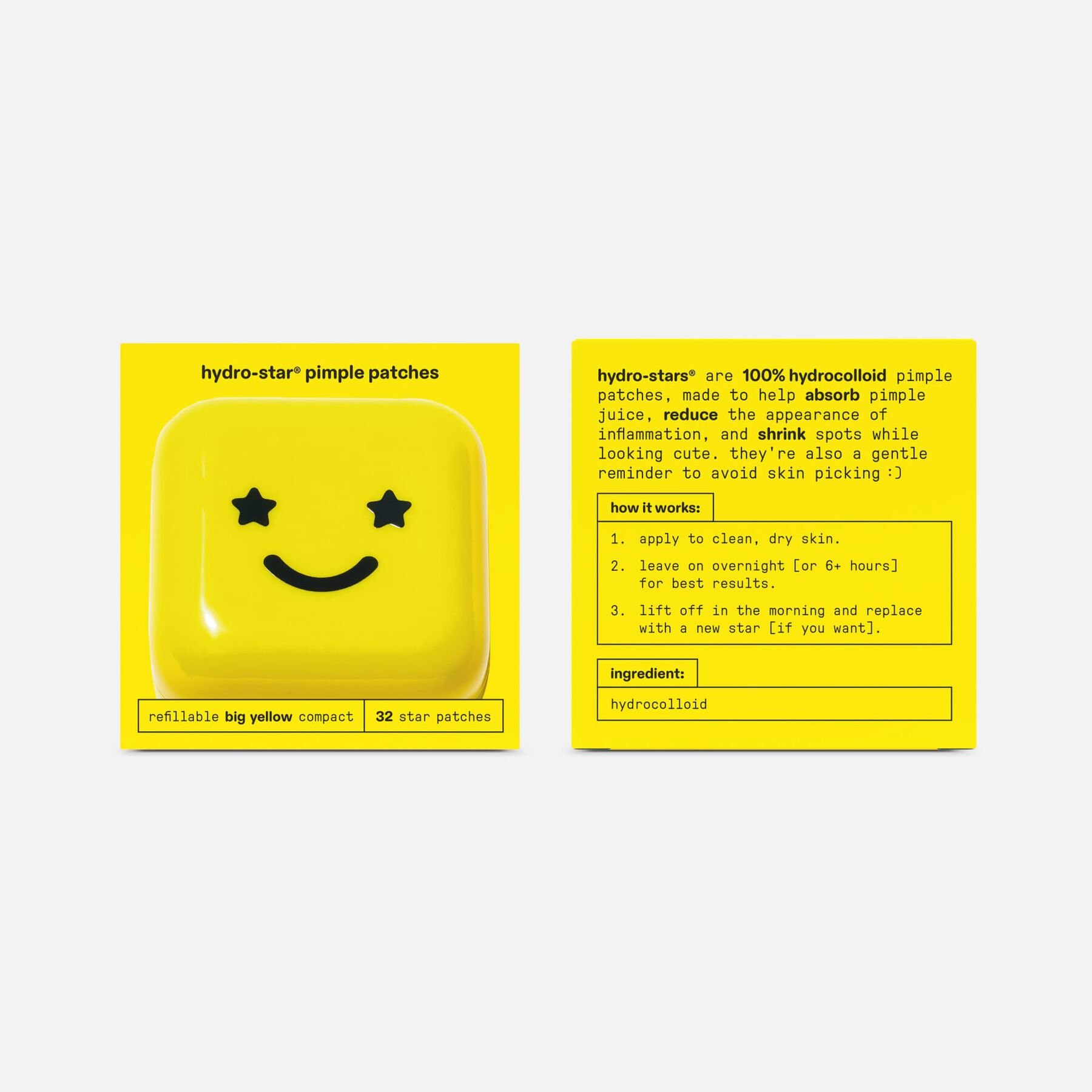 FSA Eligible Starface Hydro-Star Pimple Patches + Big Yellow Compact ...