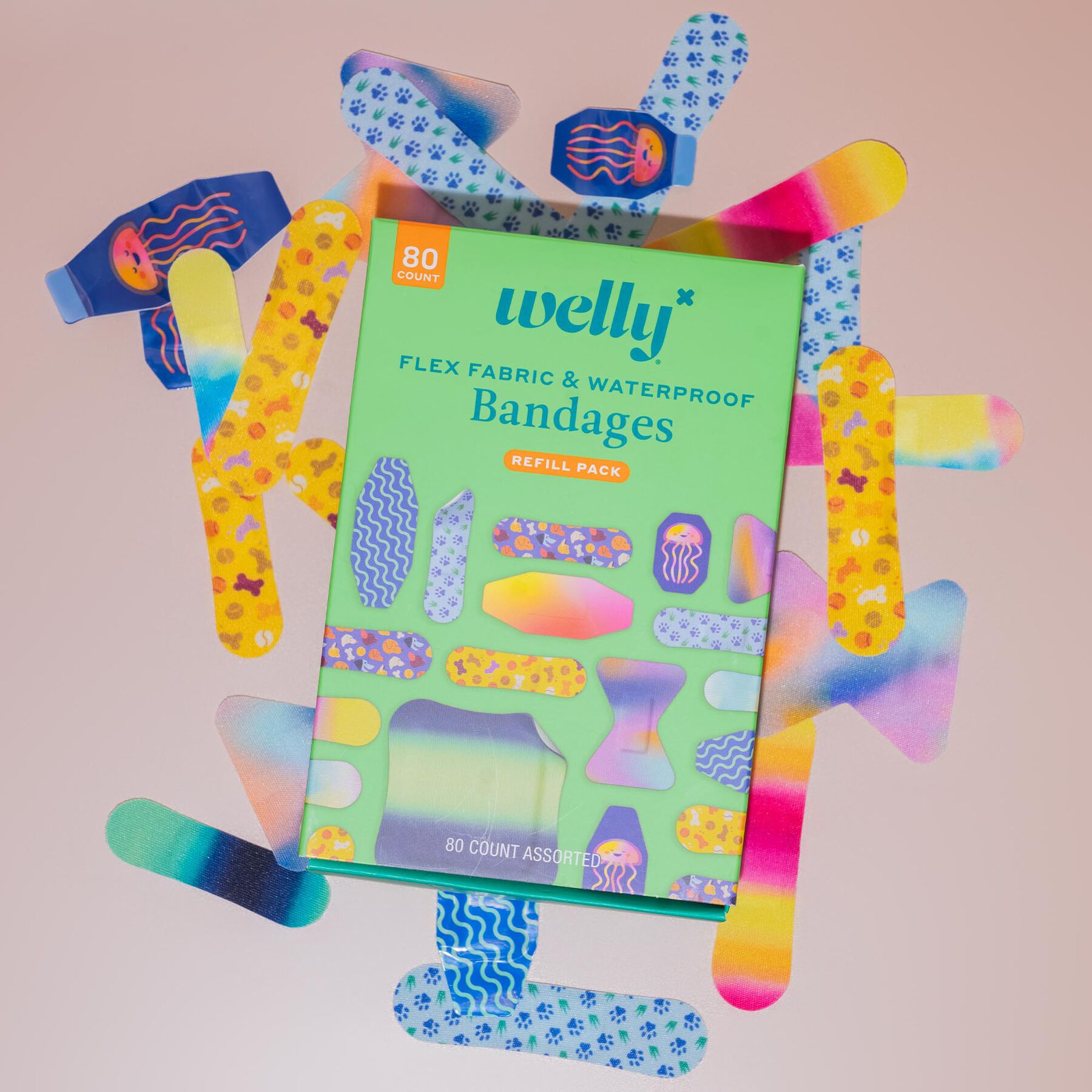 FSA Eligible Welly Bravery Bandages Family Pack Carton Assorted, 80 ct ...