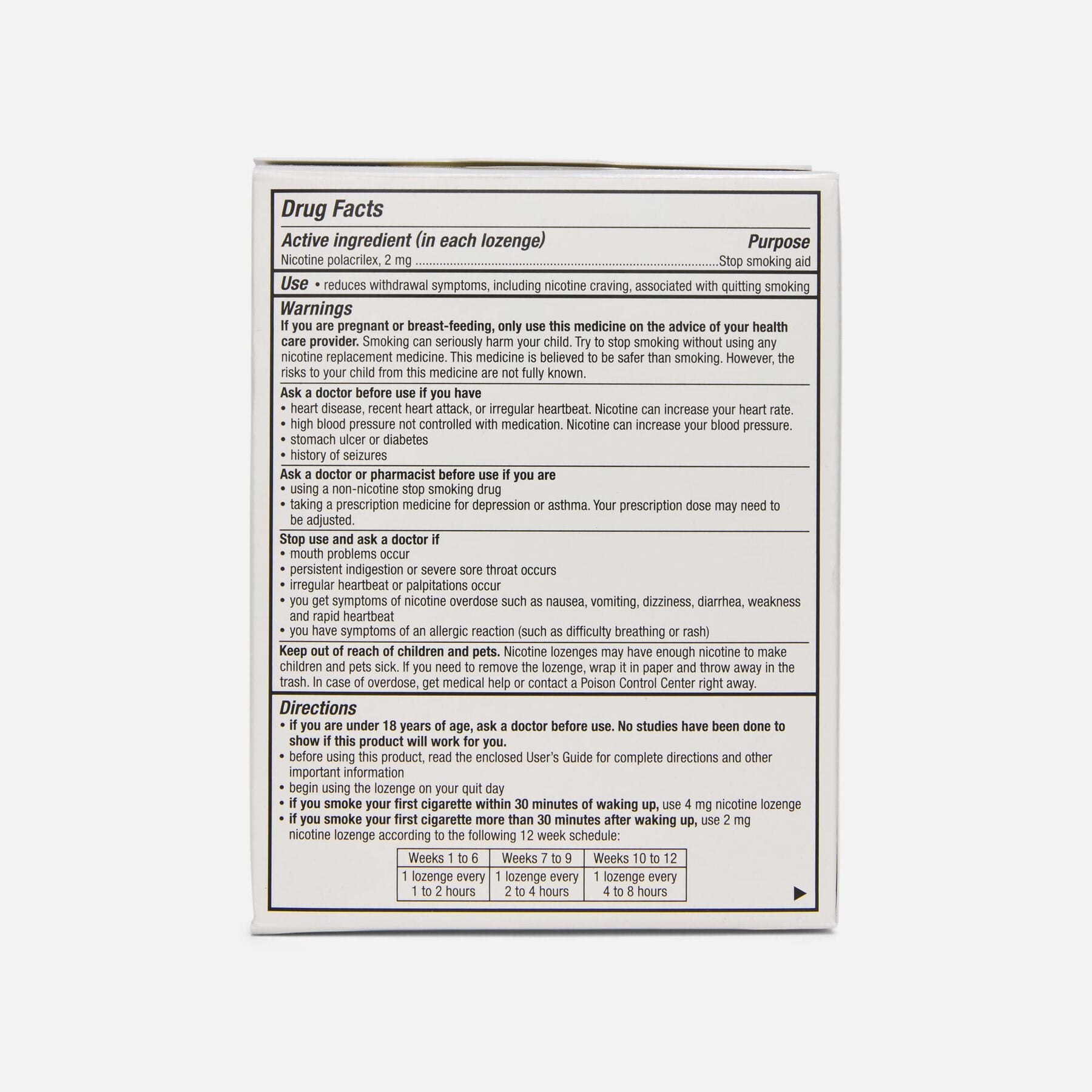 FSA Eligible Nicorette Nicotine Mini Lozenges, Mint, 2mg, 81 ct. | FSA ...