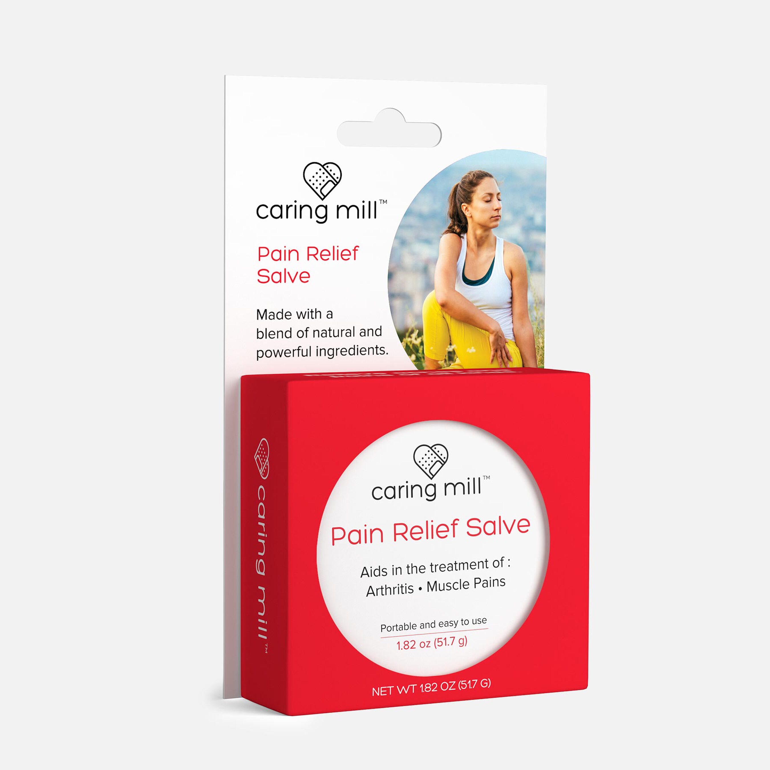 FSA Eligible Caring Mill™ Pain Relief Tin, 1.82 oz. | FSA Store