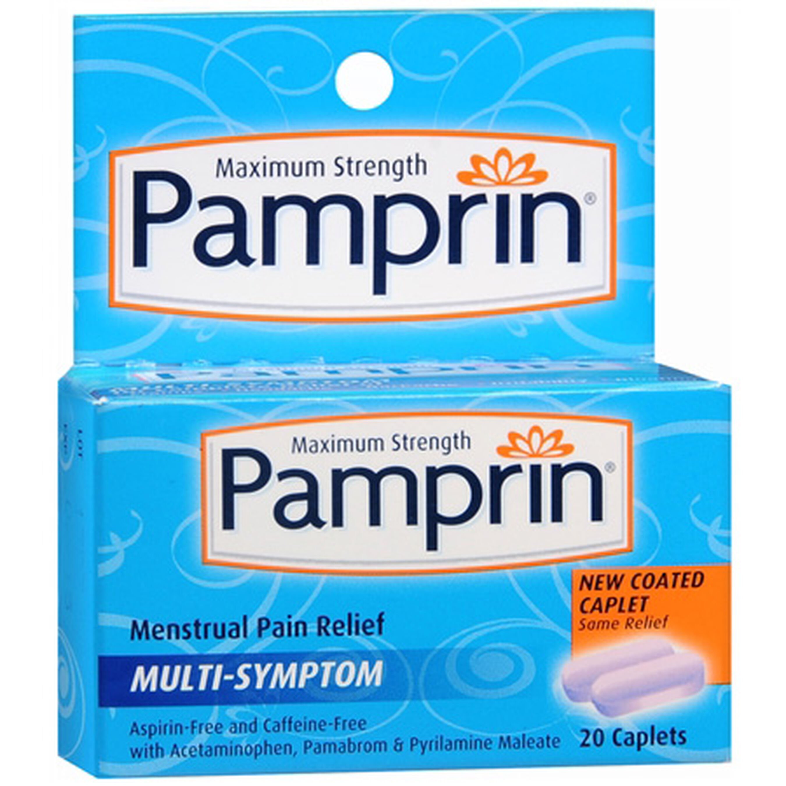 Pamprin Maximum Strength Multi-Symptom Menstrual Pain Relief - 20 ct.