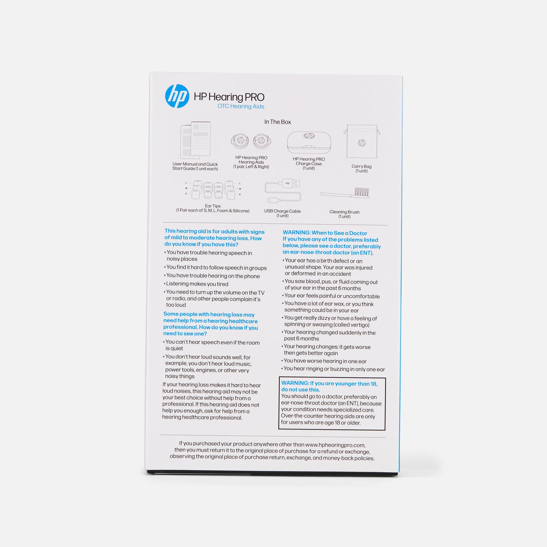 FSA Eligible HP Hearing Pro Self-Fitting OTC Hearing Aids | FSA Store