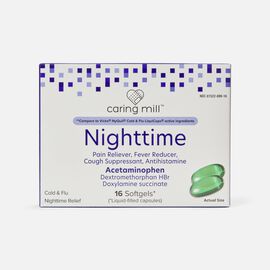 Caring Mill™ Nighttime Cold & Flu Relief Soft Gels, 16 ct. (3-Pack)
