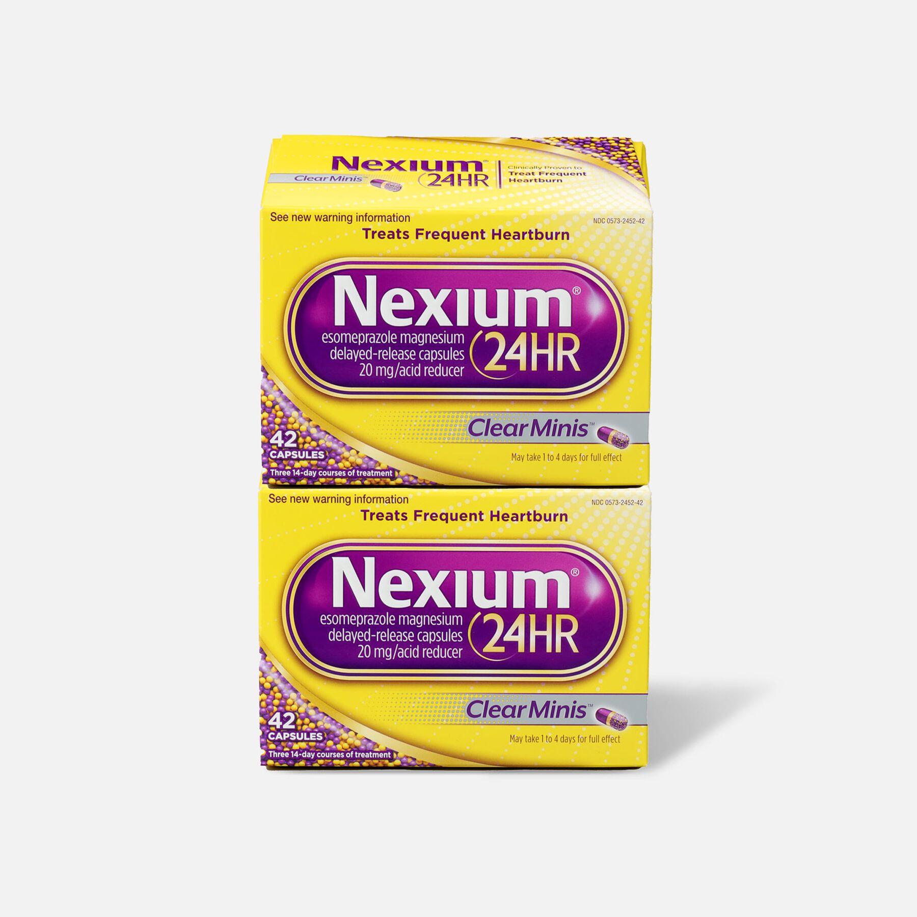 Nexium 24HR Clear Mini Capsules, 42 ct. (2-Pack)