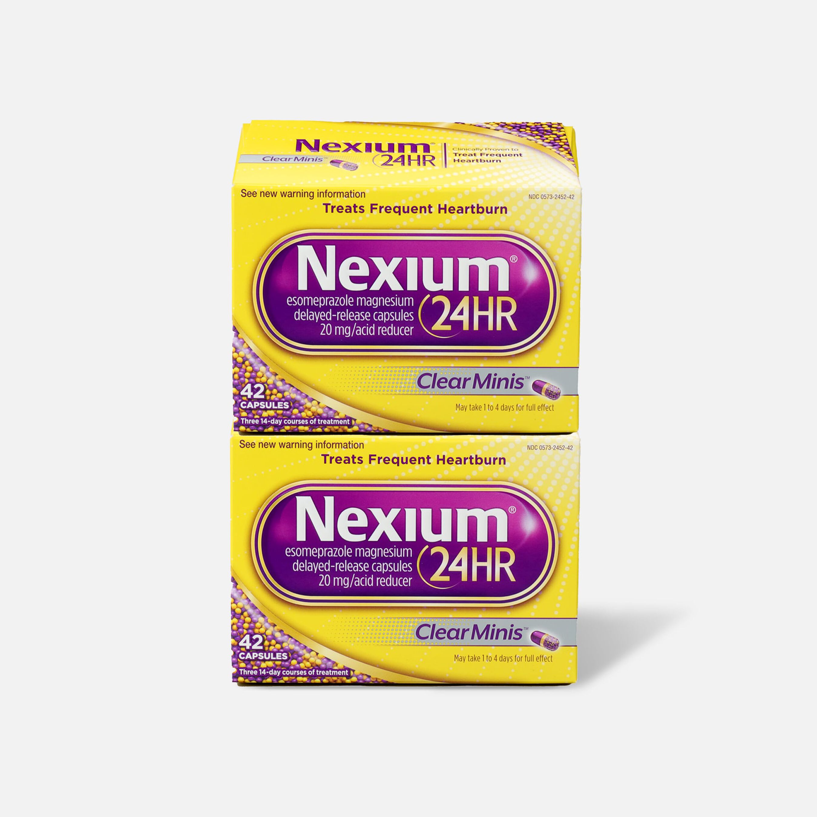 Nexium 24HR Clear Mini Capsules, 42 ct. (2-Pack)