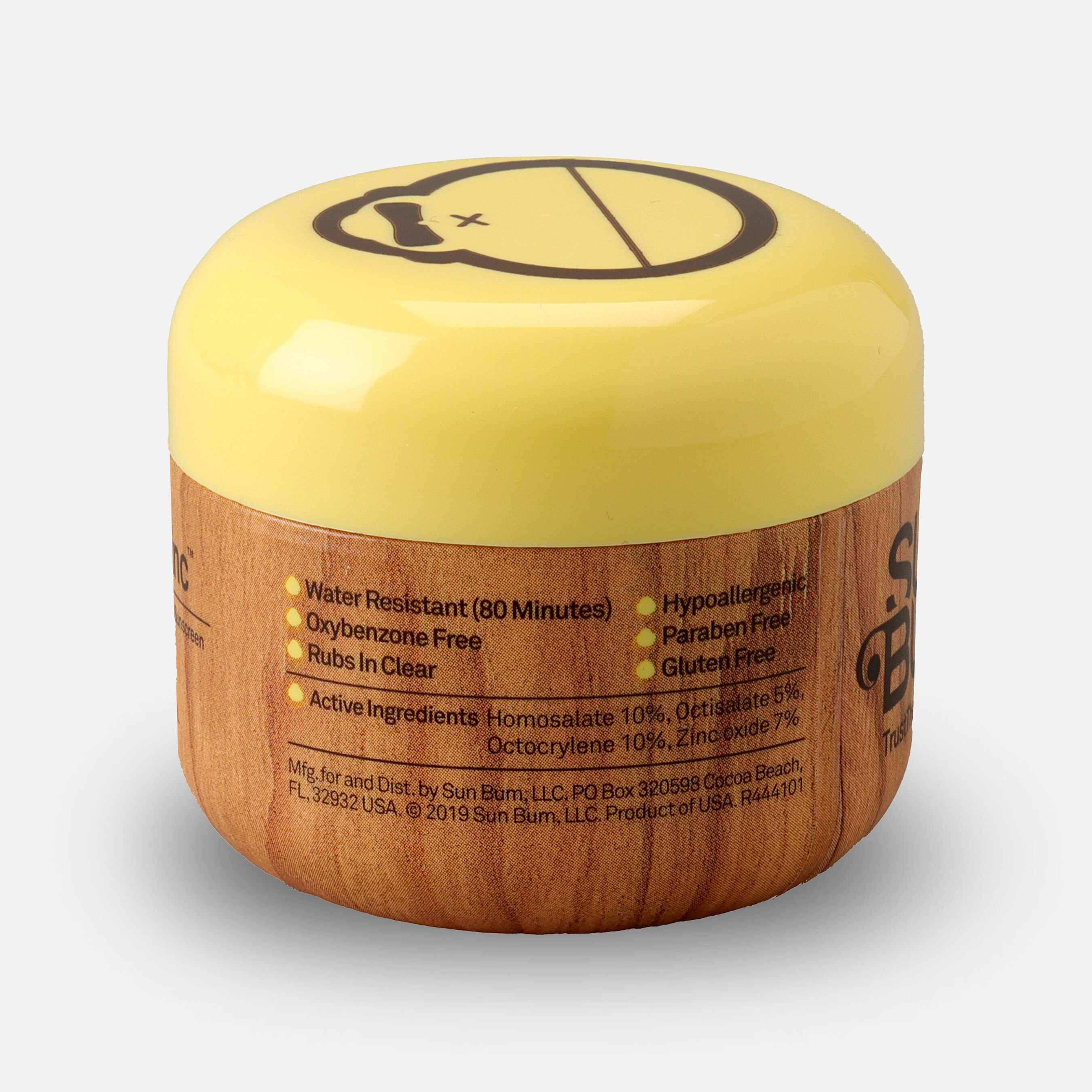Sun Bum Clear Zinc Oxide Sunscreen, SPF 50, 1 oz. Jar