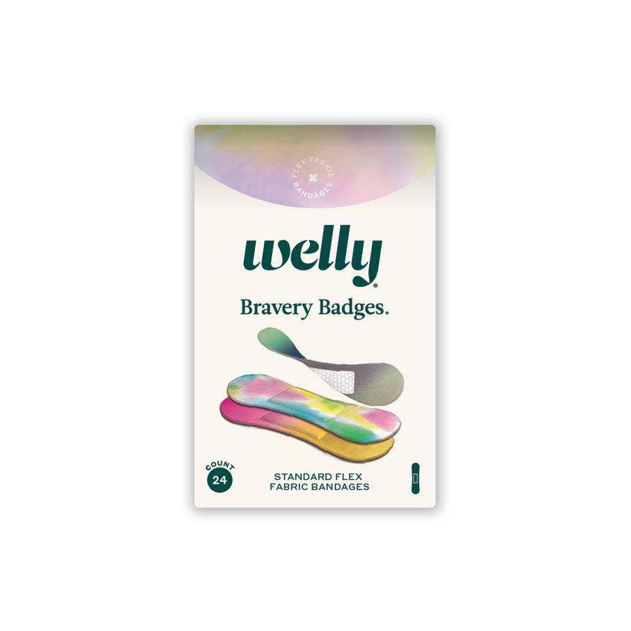 Welly Bravery Badges Colorwash Assorted Flex Fabric Bandages - 48 ct.