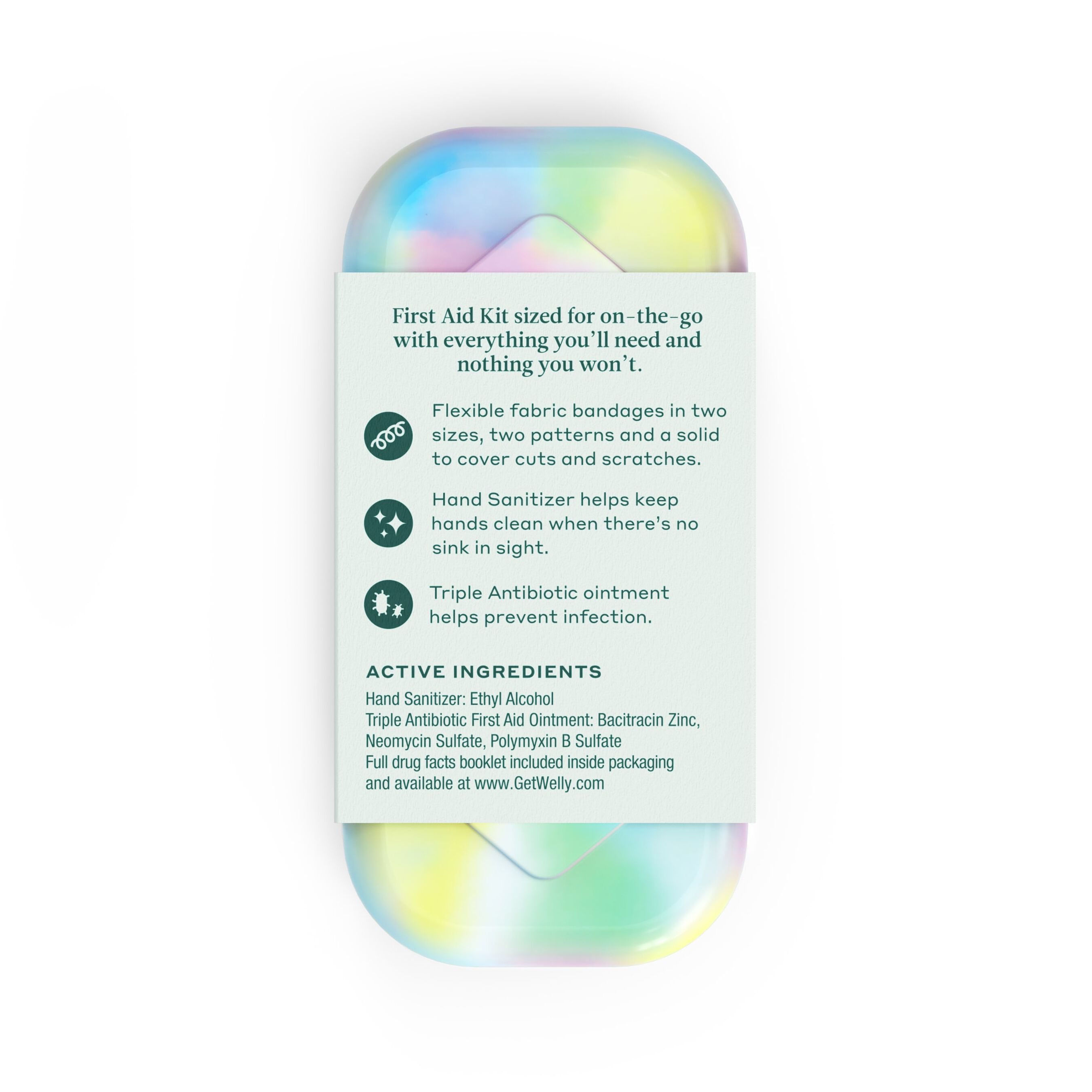Welly Colorwash Quick Fix Kit First Aid Travel Kit - 24 ct.