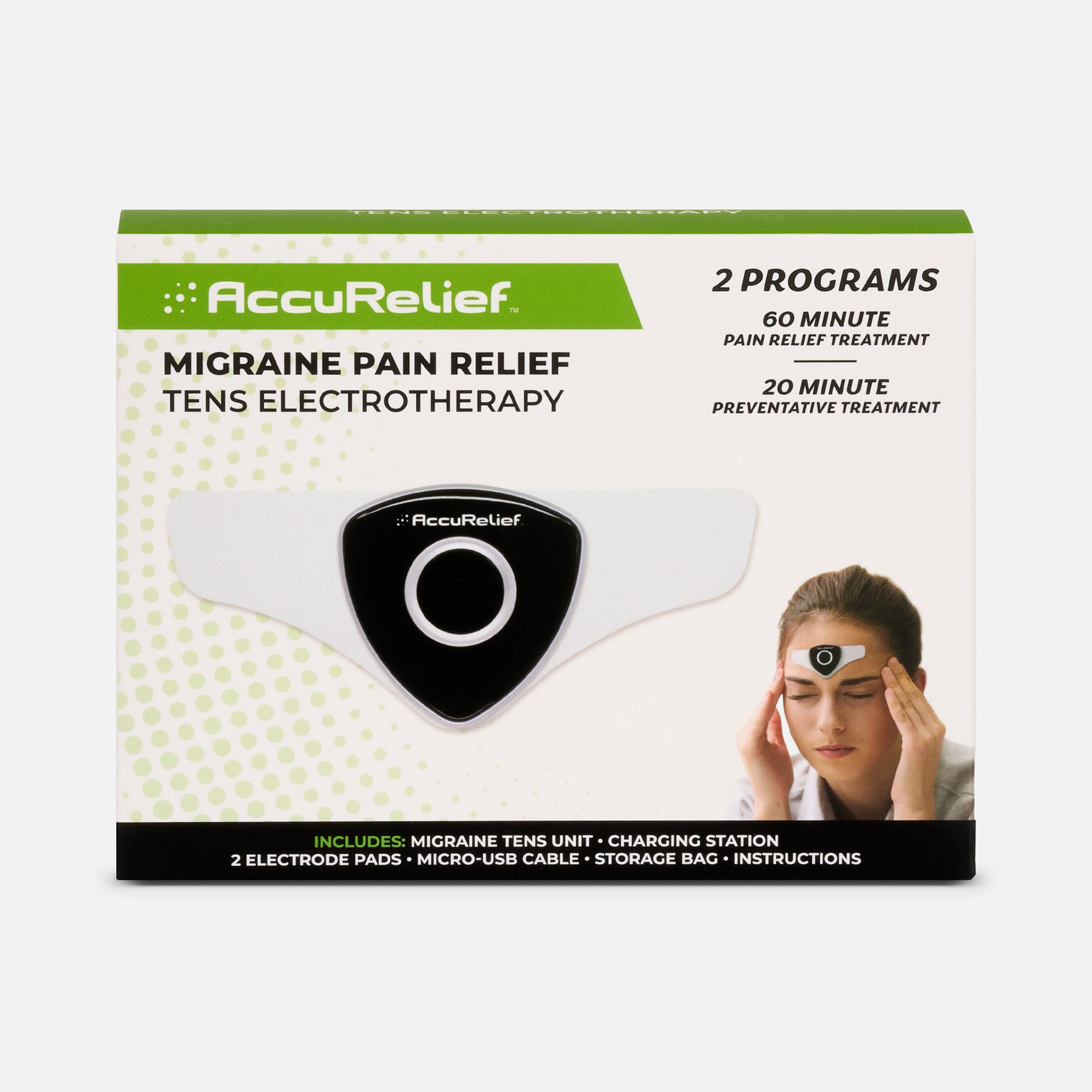 FSA Eligible Accurelief Migraine Pain Relief TENS Therapy | FSA Store