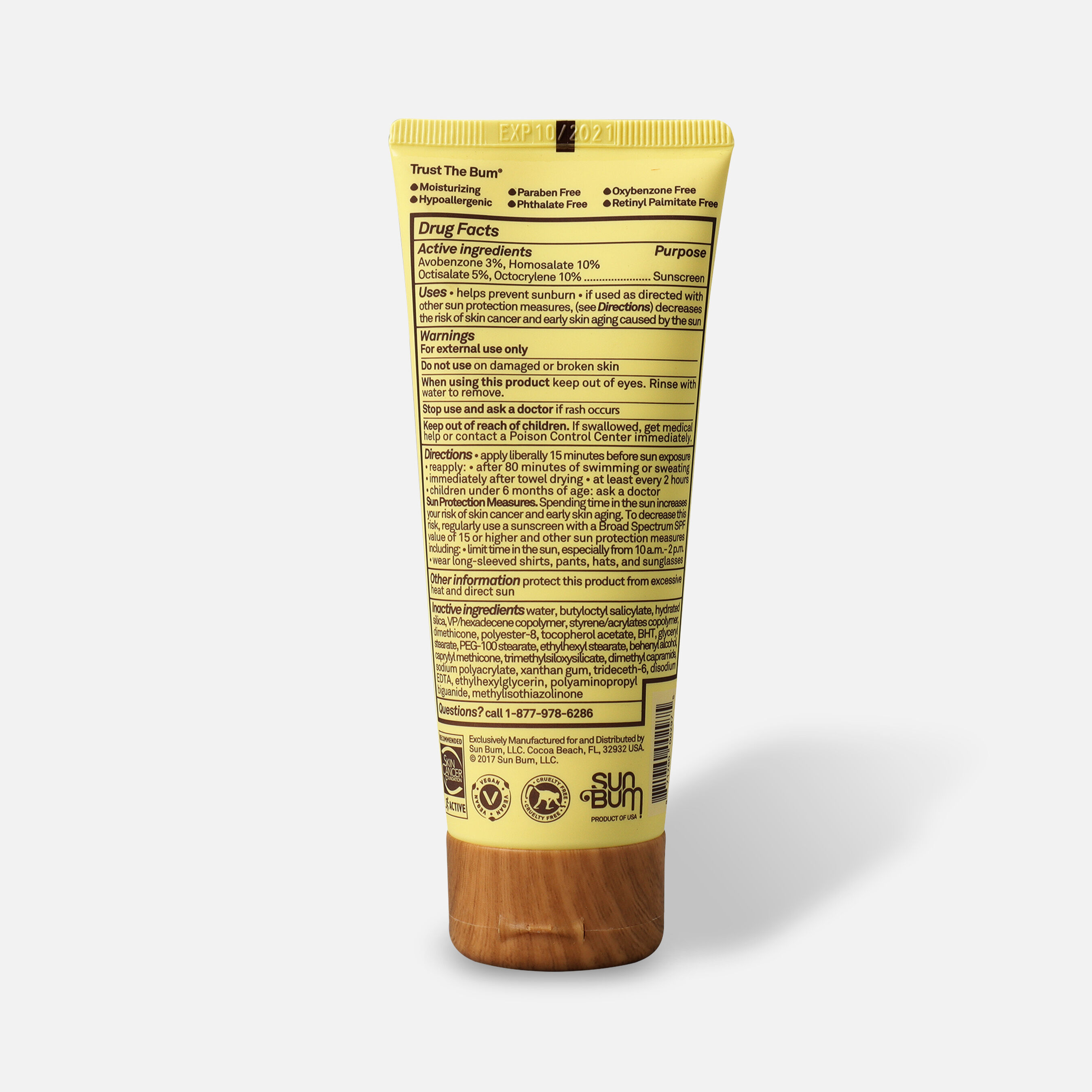 Sun Bum SPF 50 Face Sunscreen Lotion, 3 oz.
