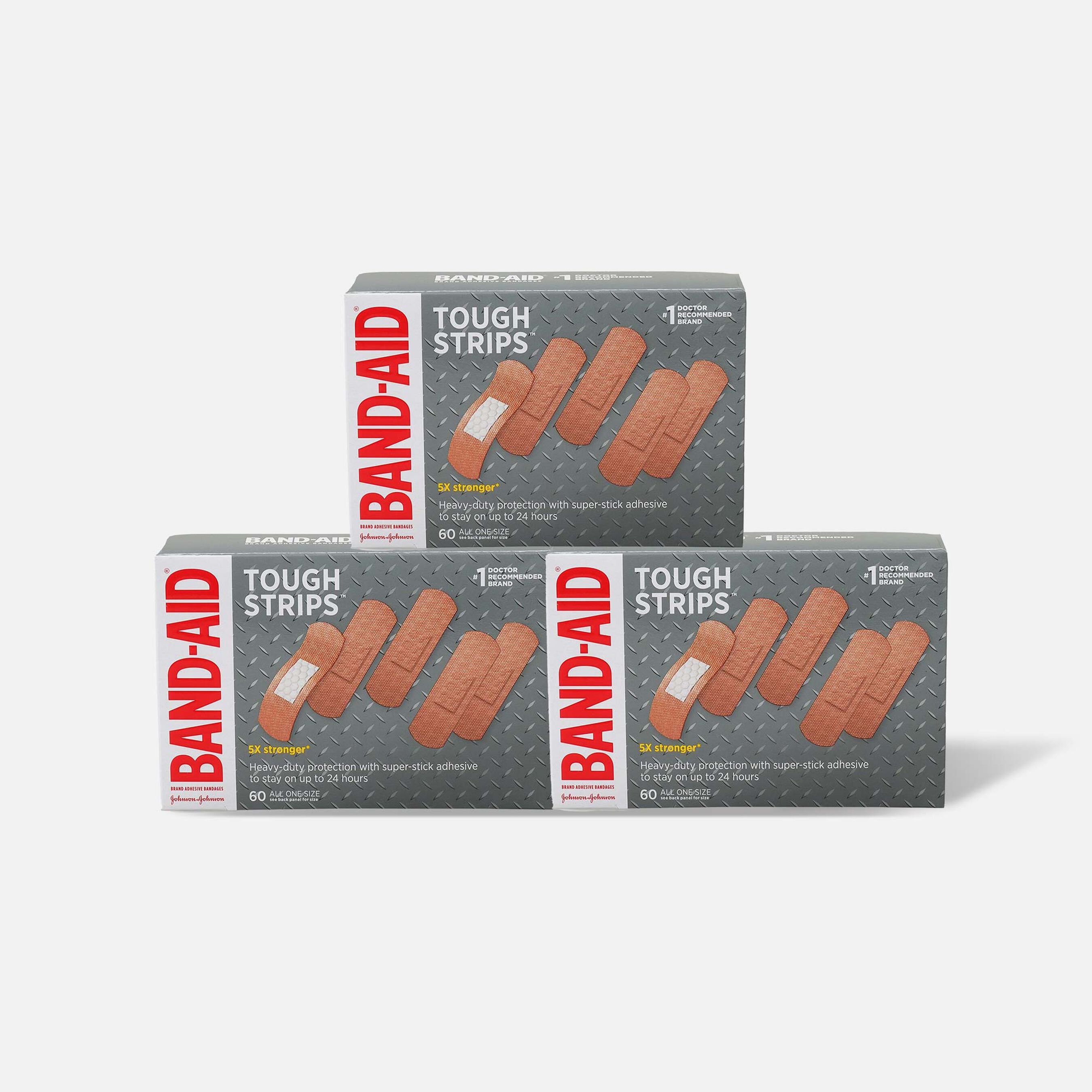 FSA Eligible BAND-AID® TOUGH-STRIPS®Adhesive Bandages, 60 ct. (3-Pack ...