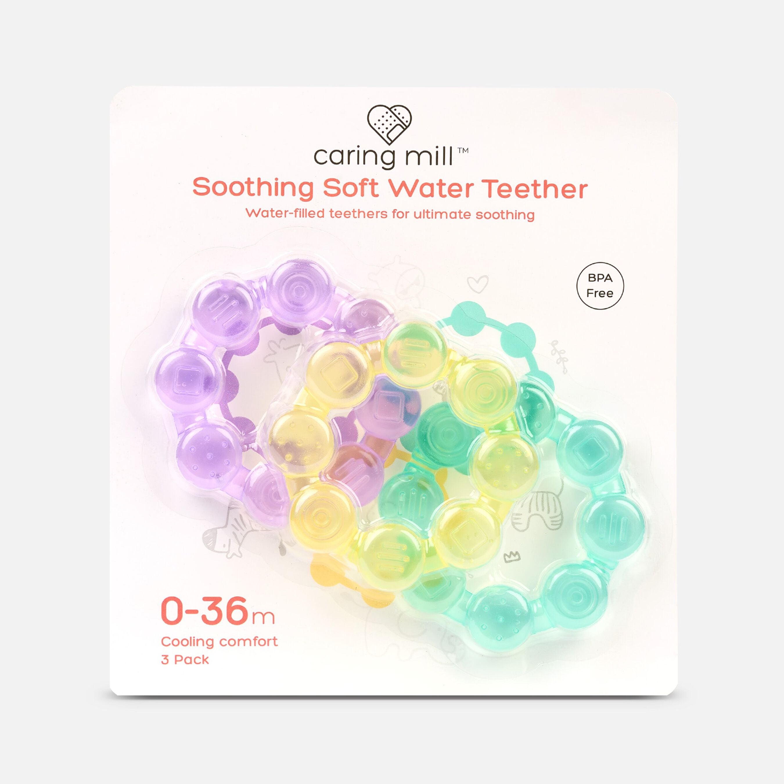 FSA Eligible Caring Mill™ Soothing Water Teether, Set of 3 | FSA Store