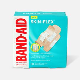 FSA Eligible BAND-AID® Skin-Flex Adhesive Bandages, Assorted Sizes, 60 ...
