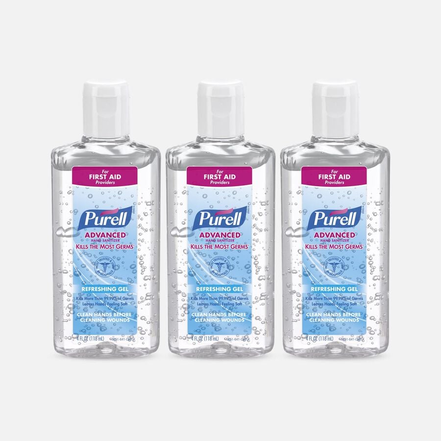 FSA Eligible Purell Advanced Hand Sanitizer Gel, 4 fl. oz. (3-Pack ...