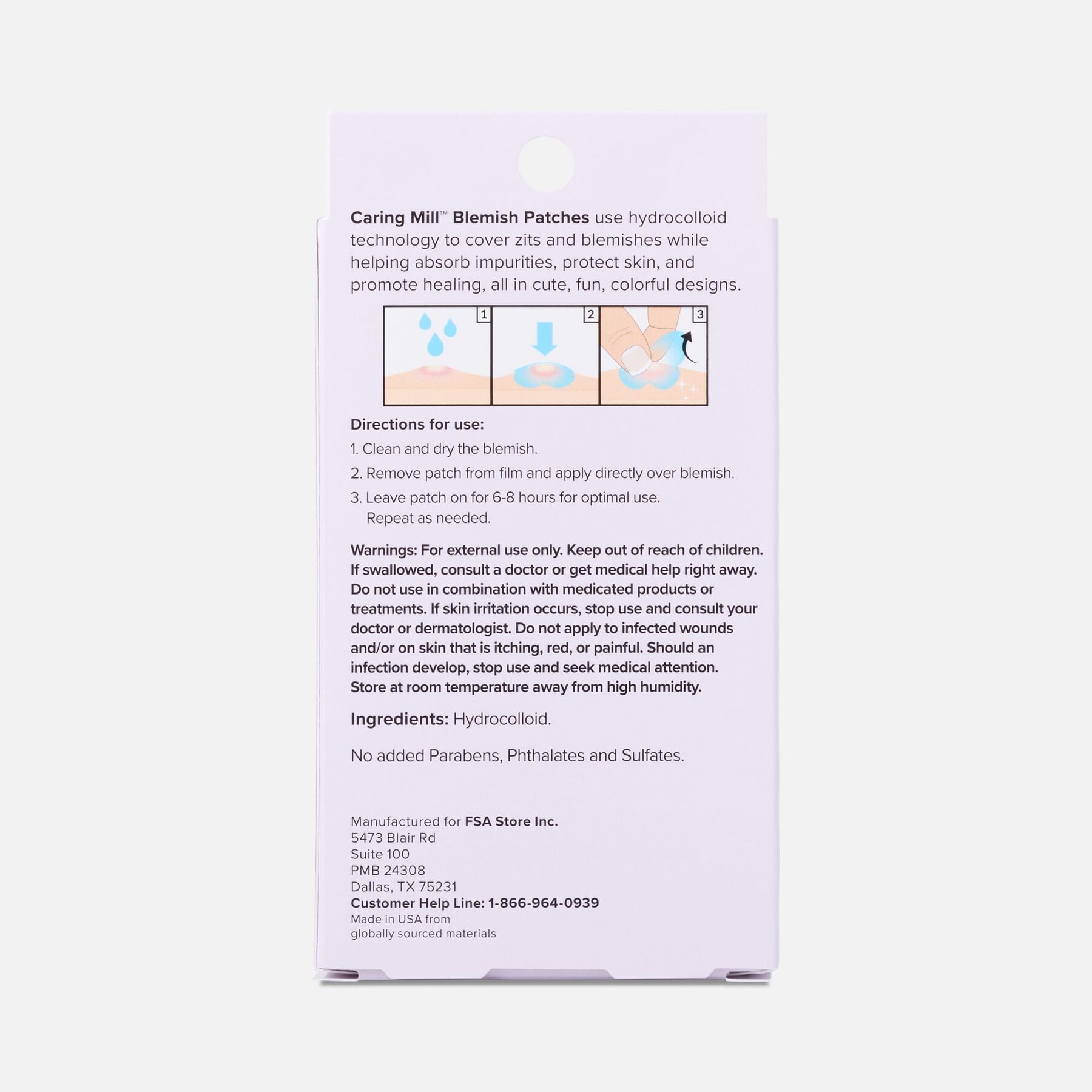 FSA Eligible Caring Mill™ Colors & Shapes Acne Patch, 36 ct. | FSA Store