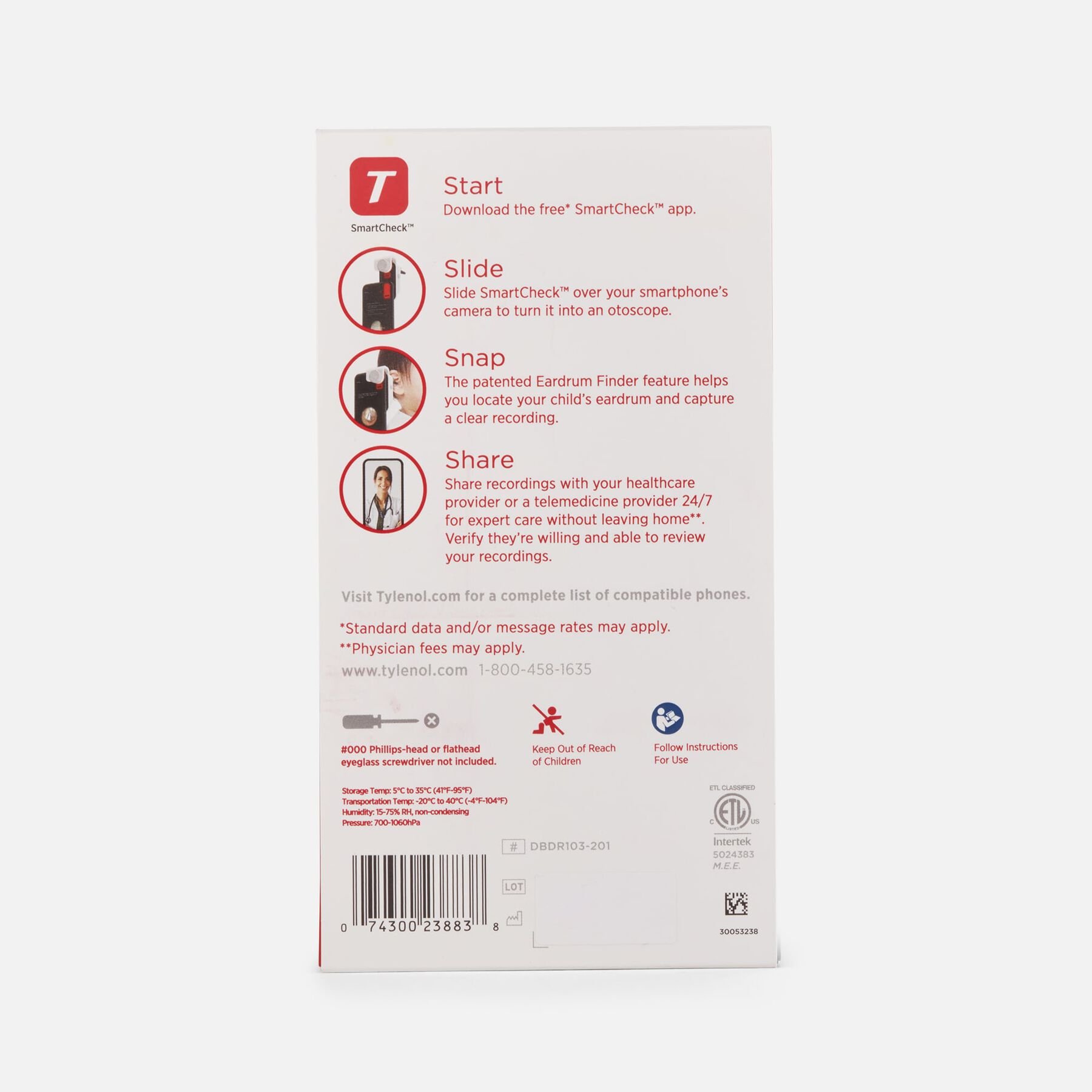 FSA Eligible Tylenol SmartCheck Digital Ear Scope | FSA Store