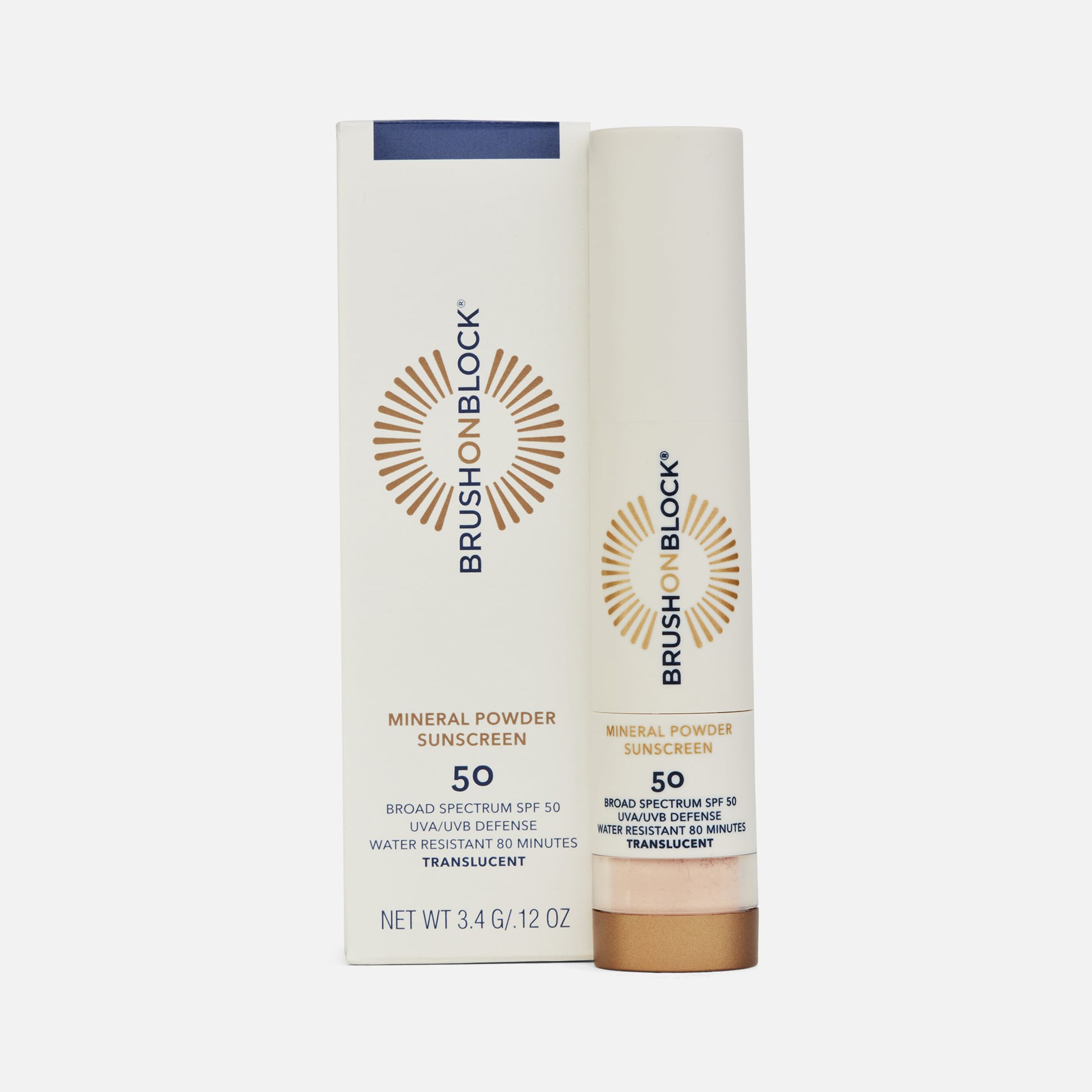 FSA Eligible Brush On Block Translucent Mineral Powder Sunscreen, SPF ...