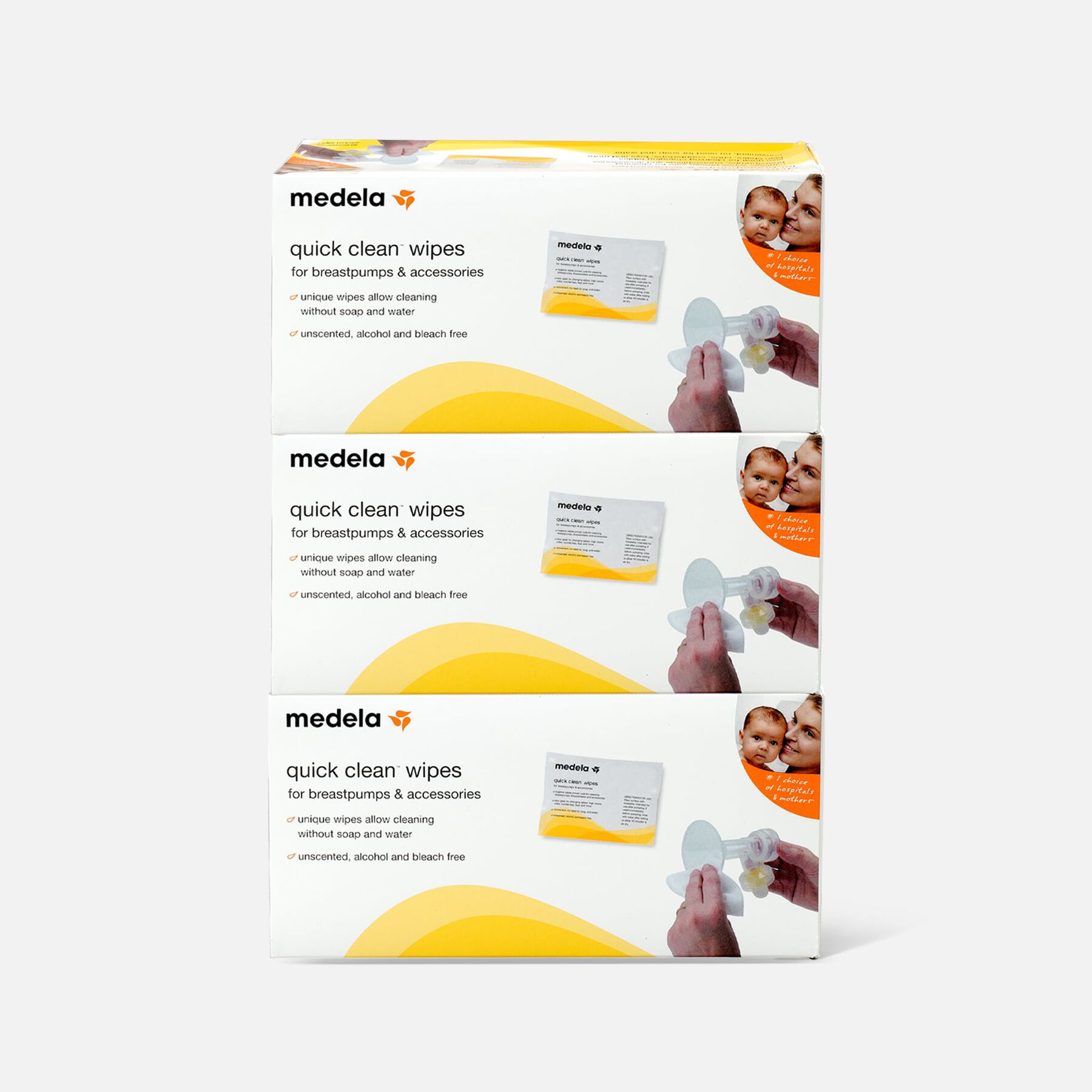 FSA Eligible Medela Quick Clean Wipes, 40 ct. (3-Pack) | FSA Store