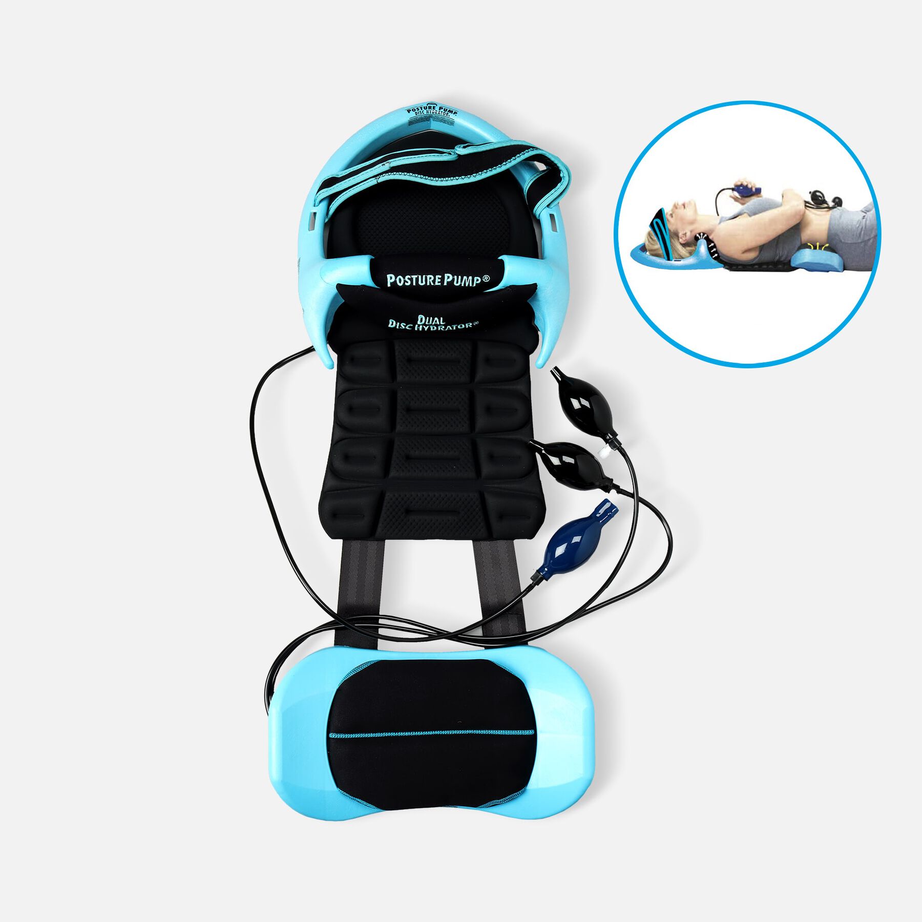 Posture Pump® Dual Deluxe Full Spine with Disc Hydrator, Model 4100-D