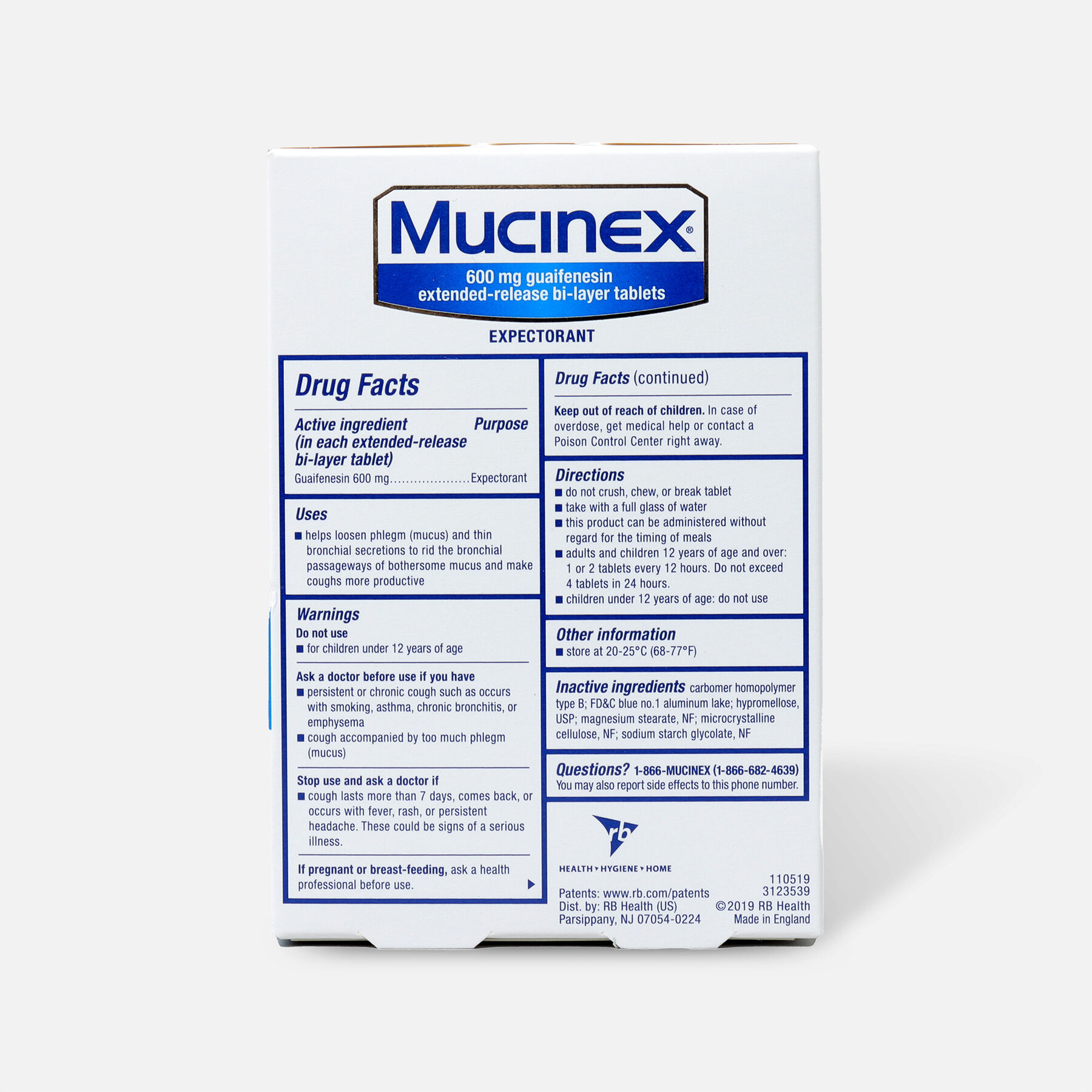 Mucinex SE Extended Release Bi-Layer Tablets, 20 ct.