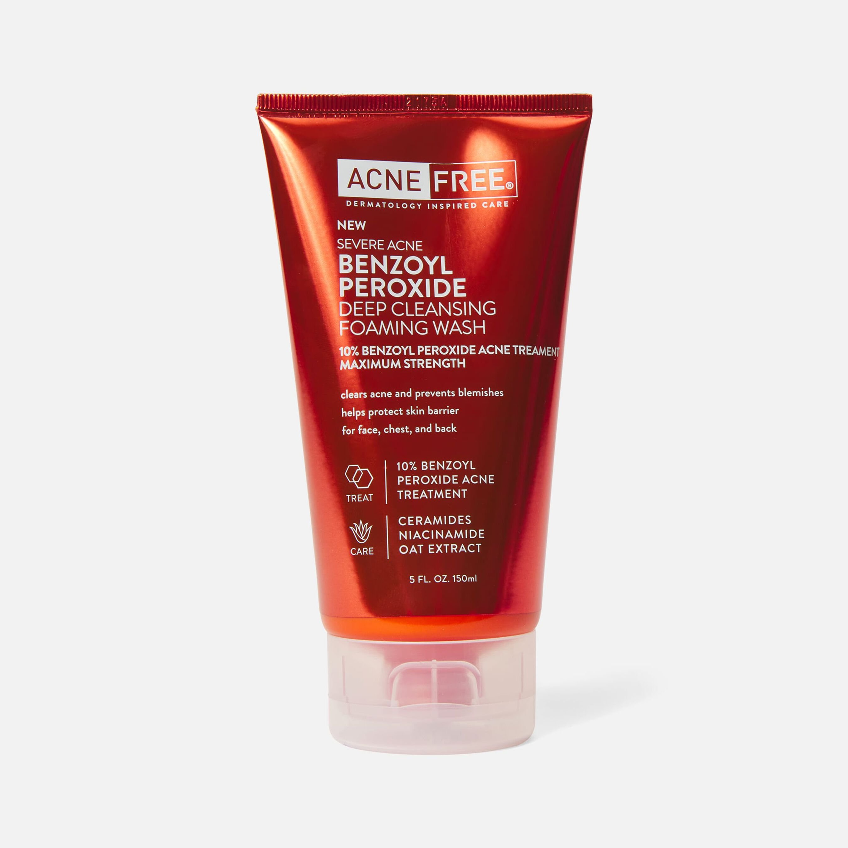 FSA Eligible AcneFree Severe Acne Benzoyl Peroxide Deep Cleansing ...