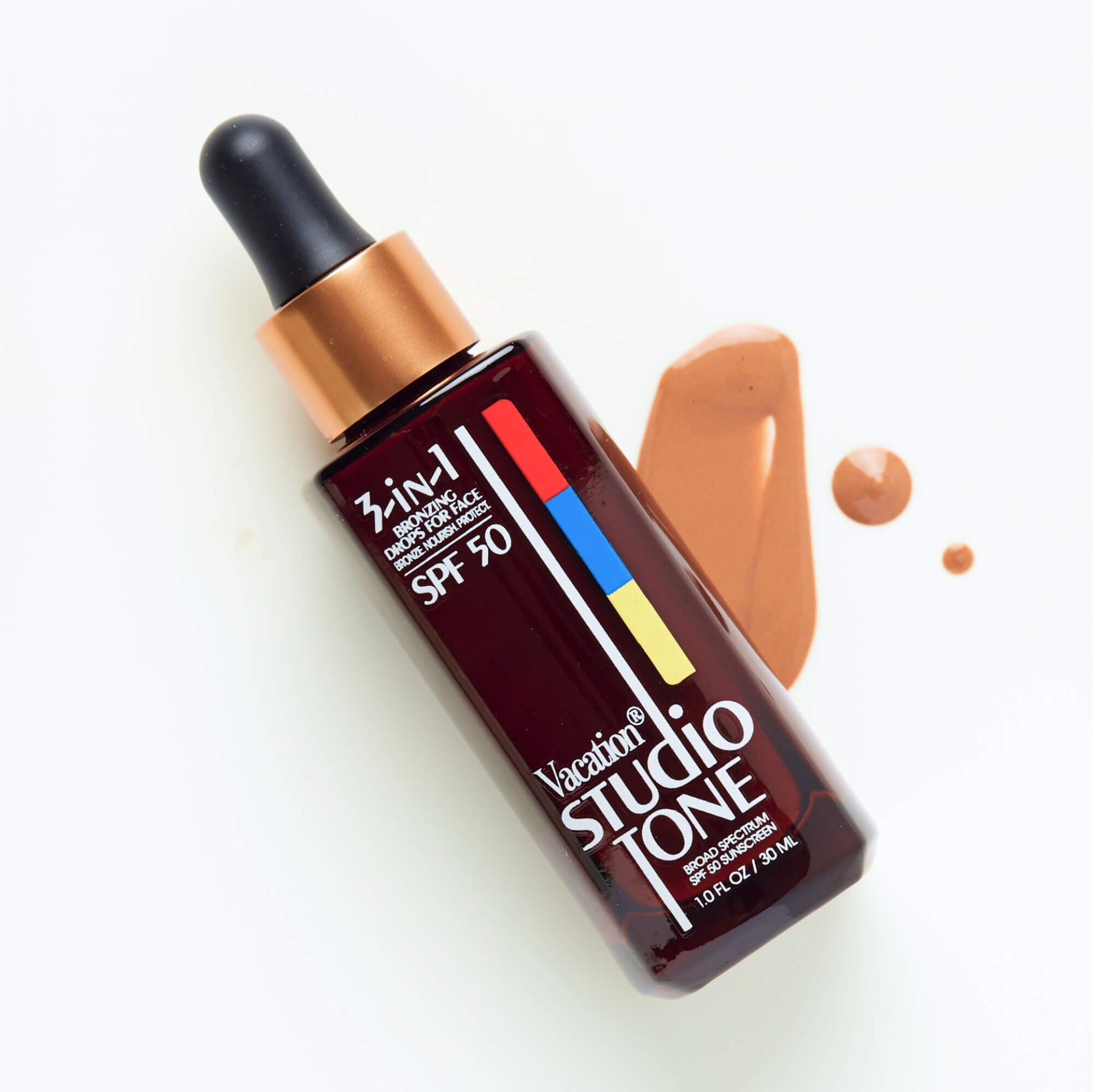 FSA Eligible Vacation Studio Tone SPF 50 Bronzing Drops for Face, 1 oz. | FSA Store