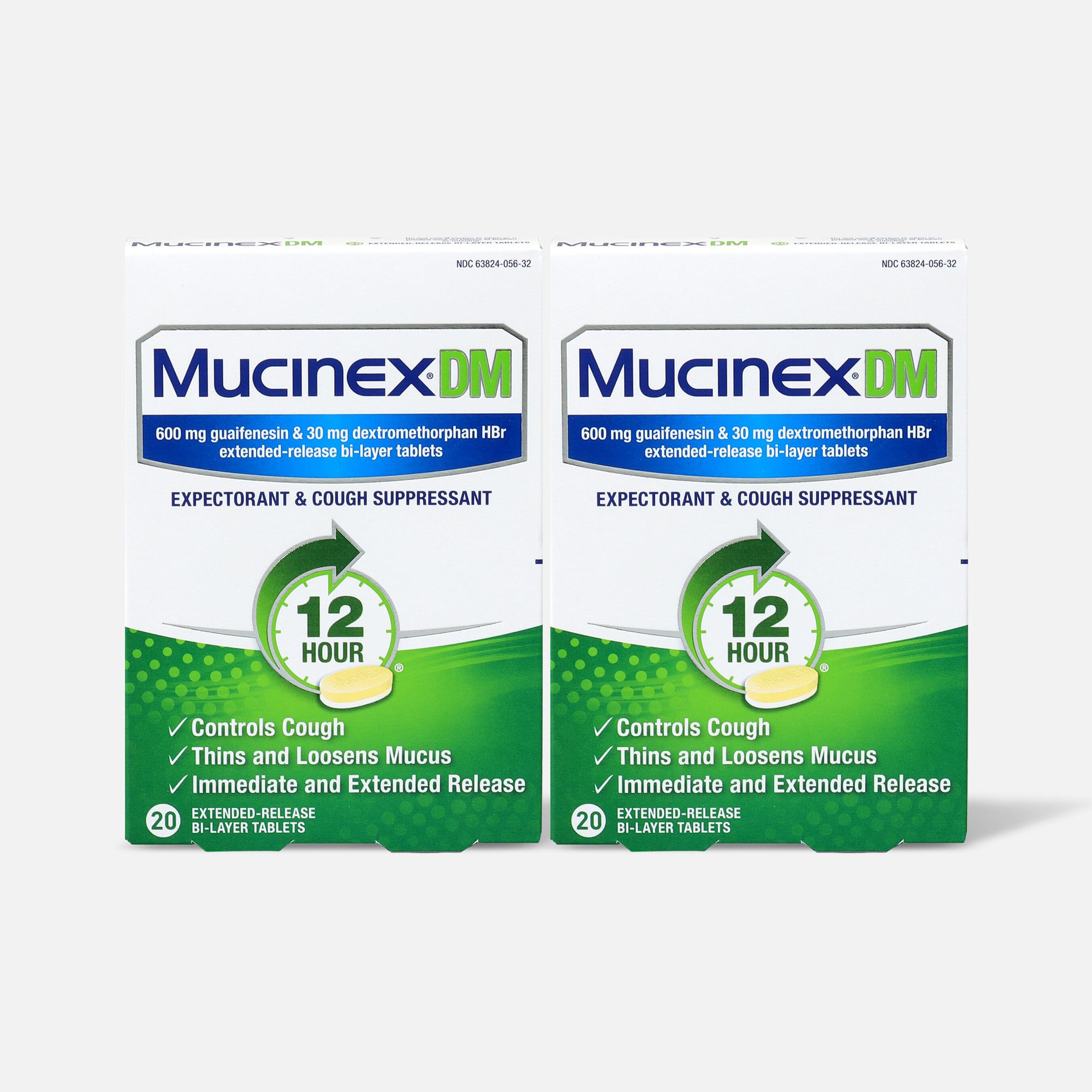 FSA Eligible Mucinex Extended Release Bi-Layer Tablets, 20 ct. (2-Pack ...