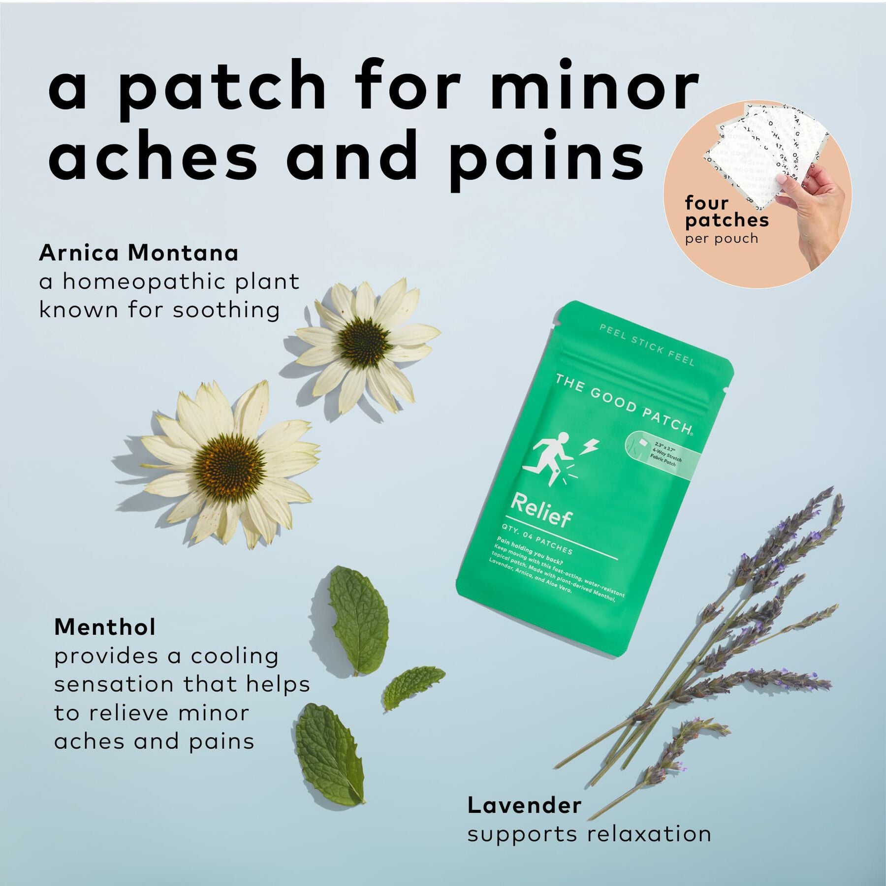 FSA Eligible The Good Patch® Relief - Pain Relieving Wellness Patch, 4 ...