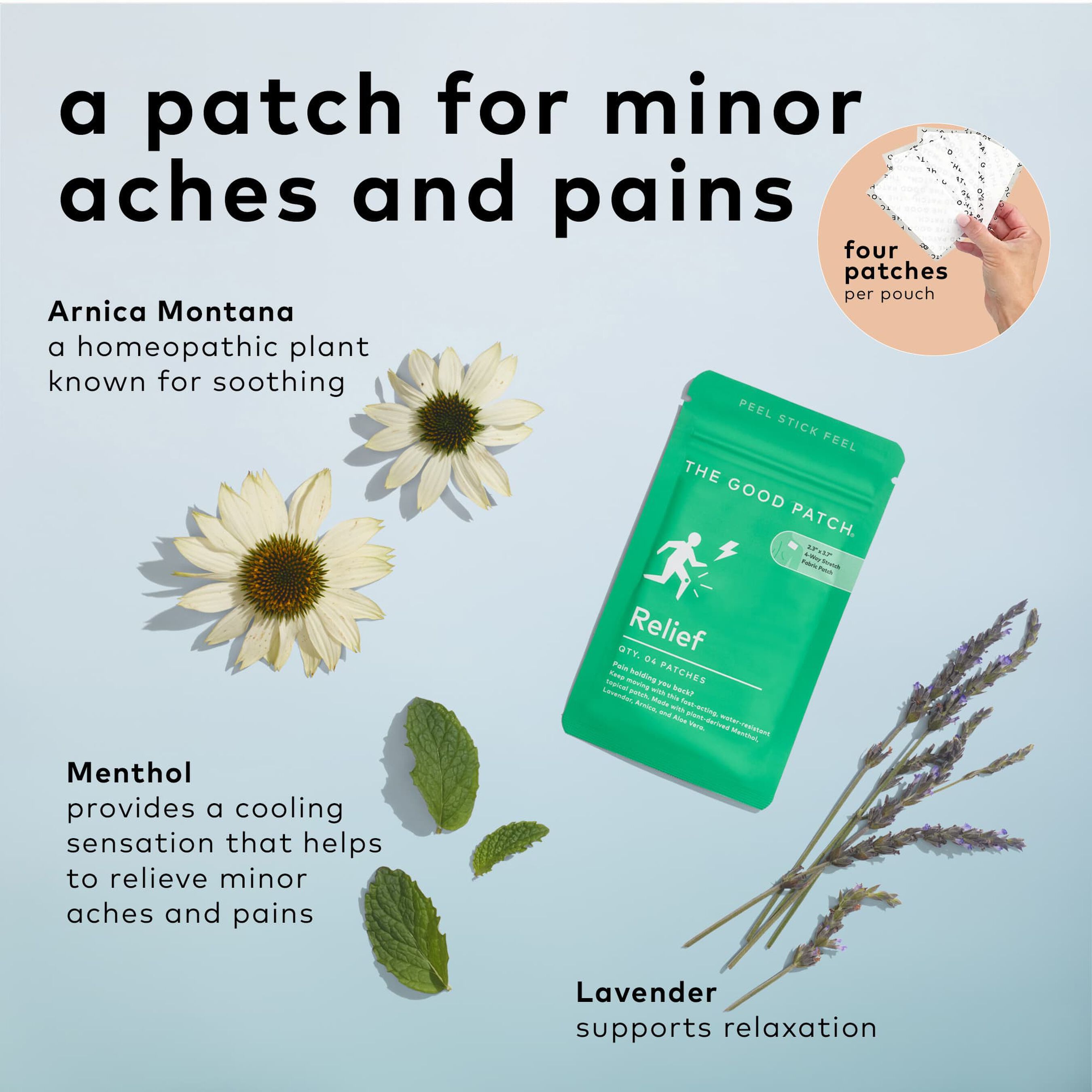 FSA Eligible The Good Patch® Relief - Pain Relieving Wellness Patch, 4 ...
