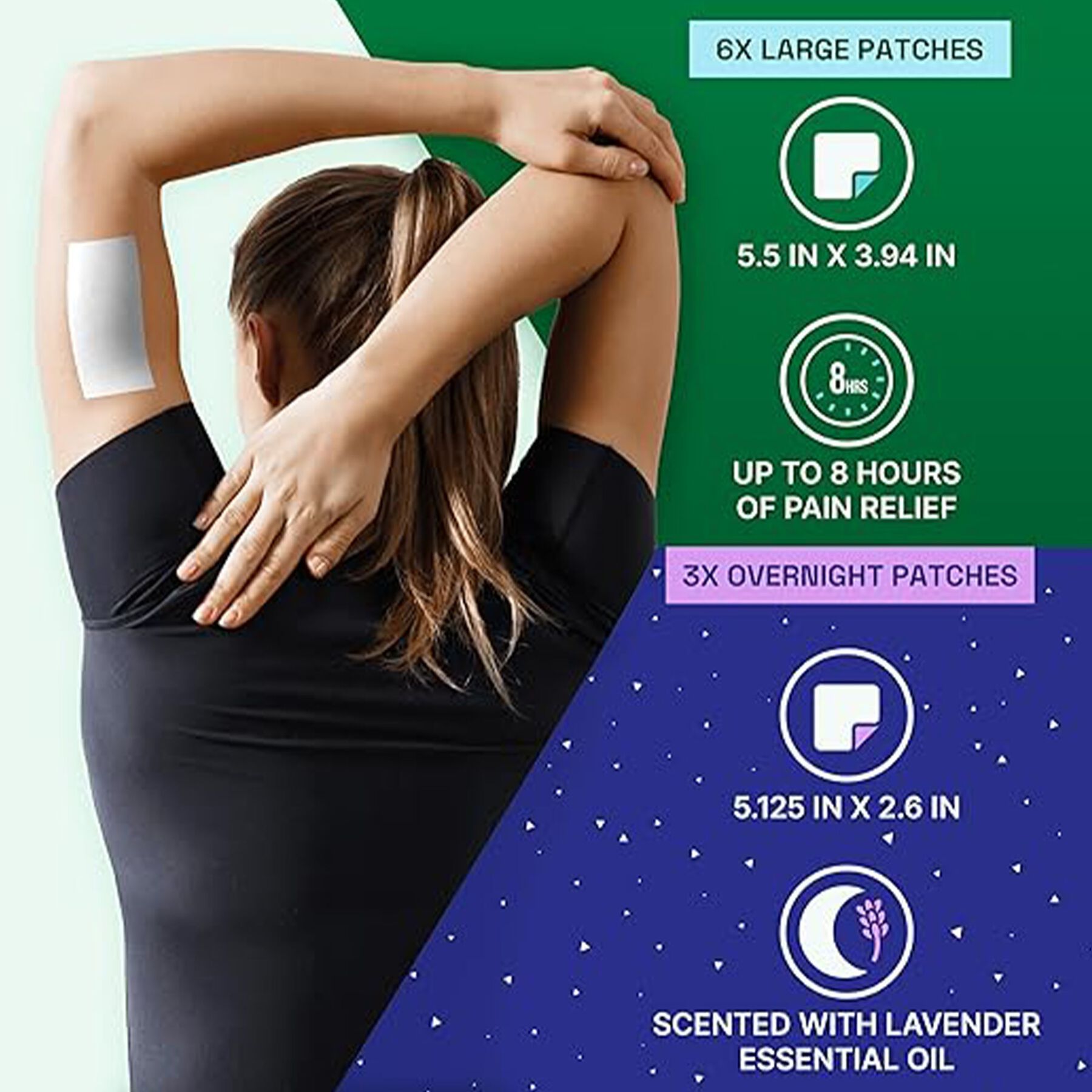 FSA Eligible Biofreeze Day & Overnight Pain Relief Patches, 9 ct. | FSA ...