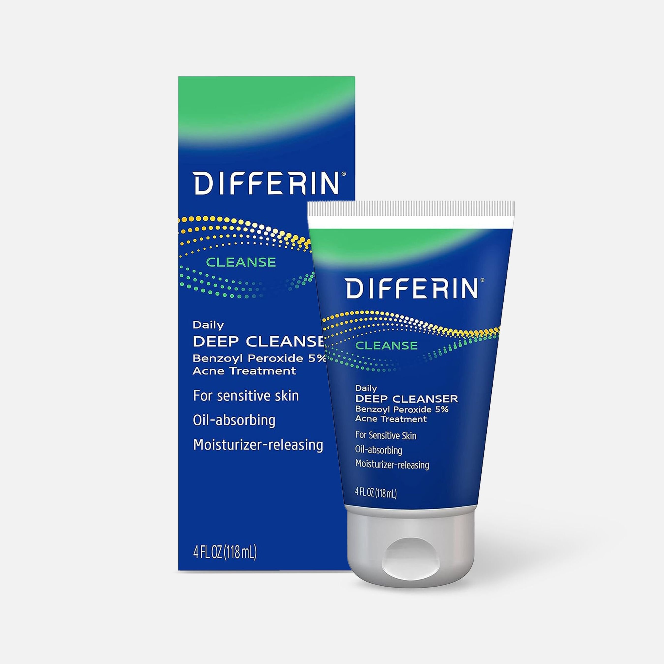 FSA Eligible Differin Daily Deep Cleanser 5% BPO, 4 oz. | FSA Store