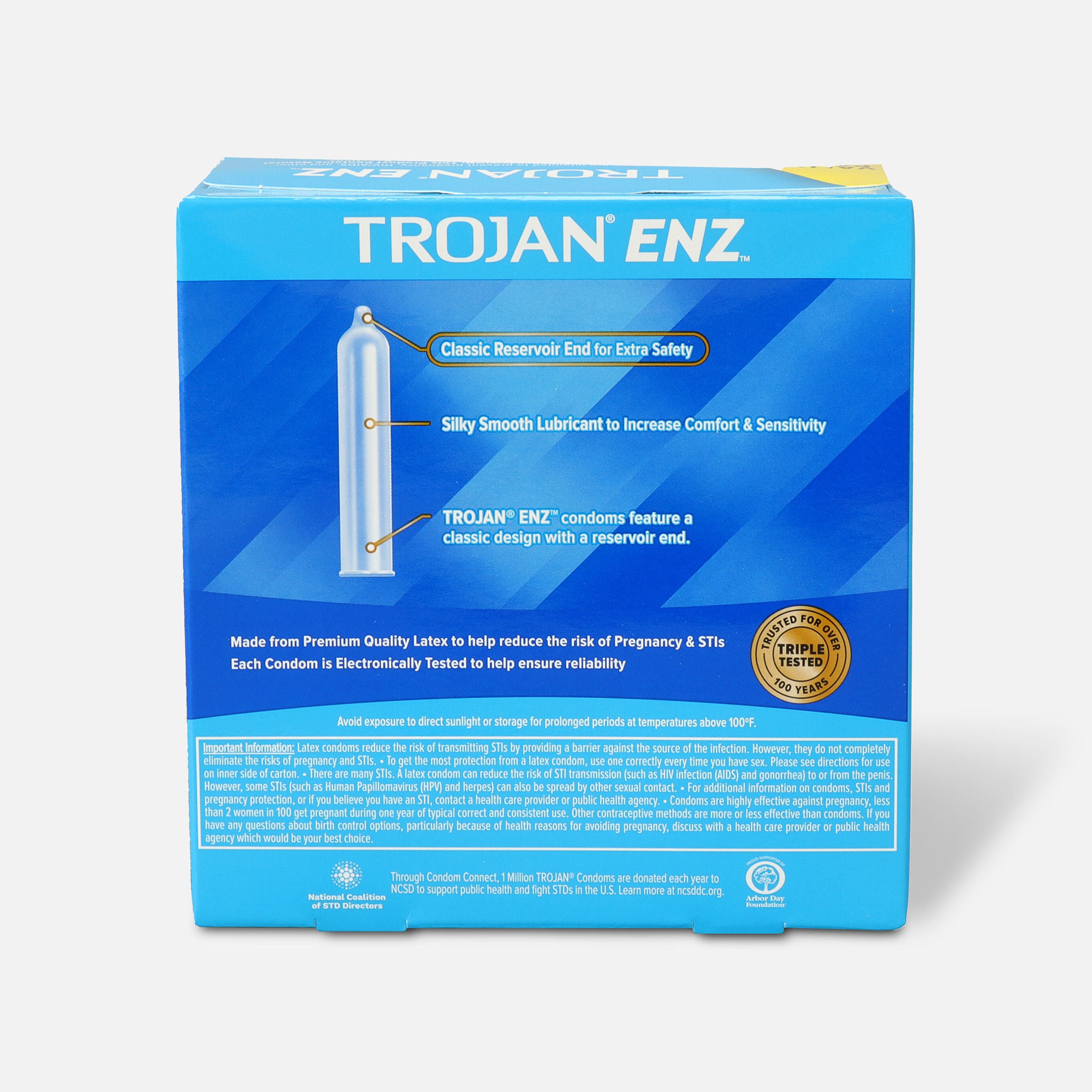FSA Eligible Trojan-Enz Lubricated Latex Condoms, 36 ct. | FSA Store
