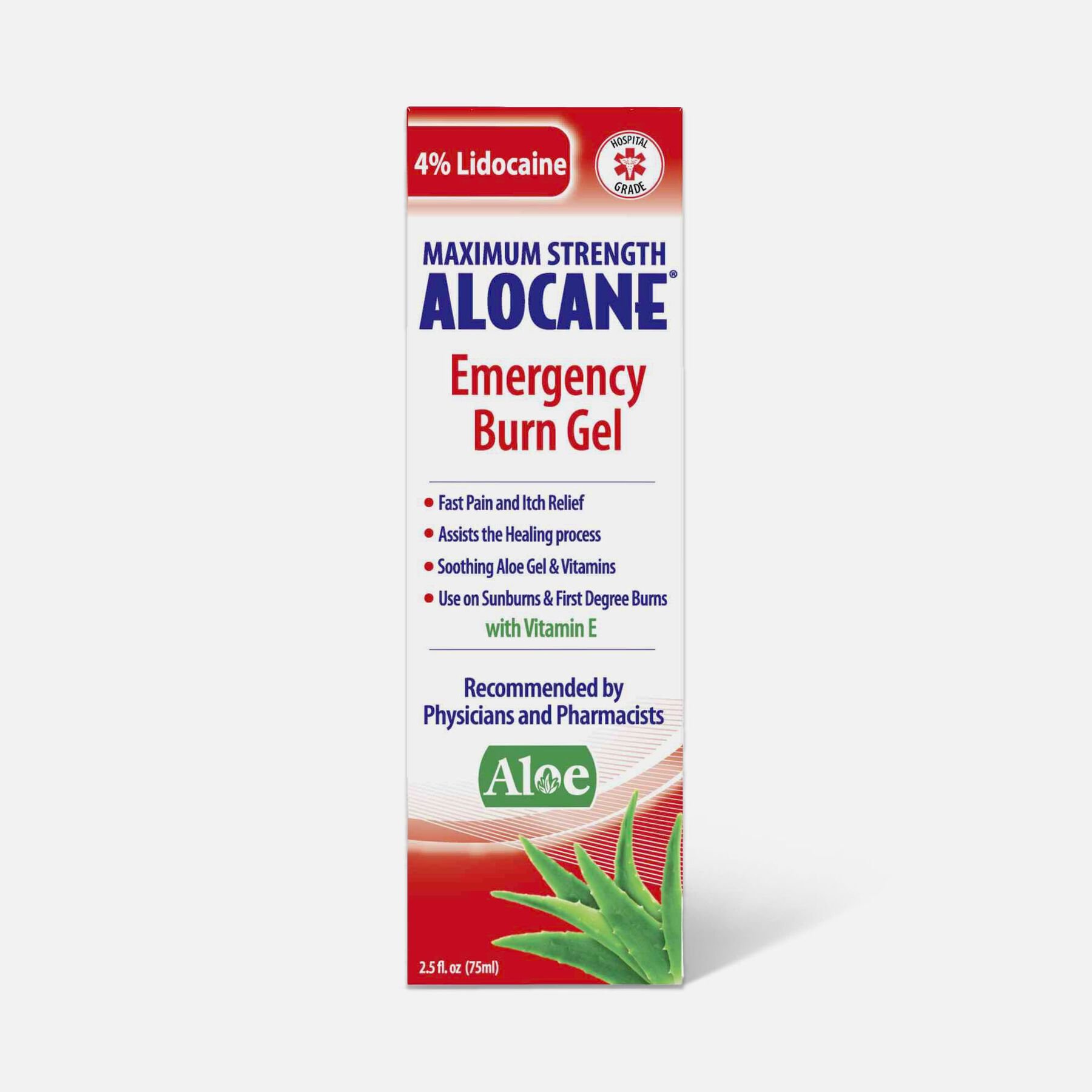 FSA Eligible Alocane Maximum Strength Emergency Burn Gel, 2.5 oz. | FSA ...