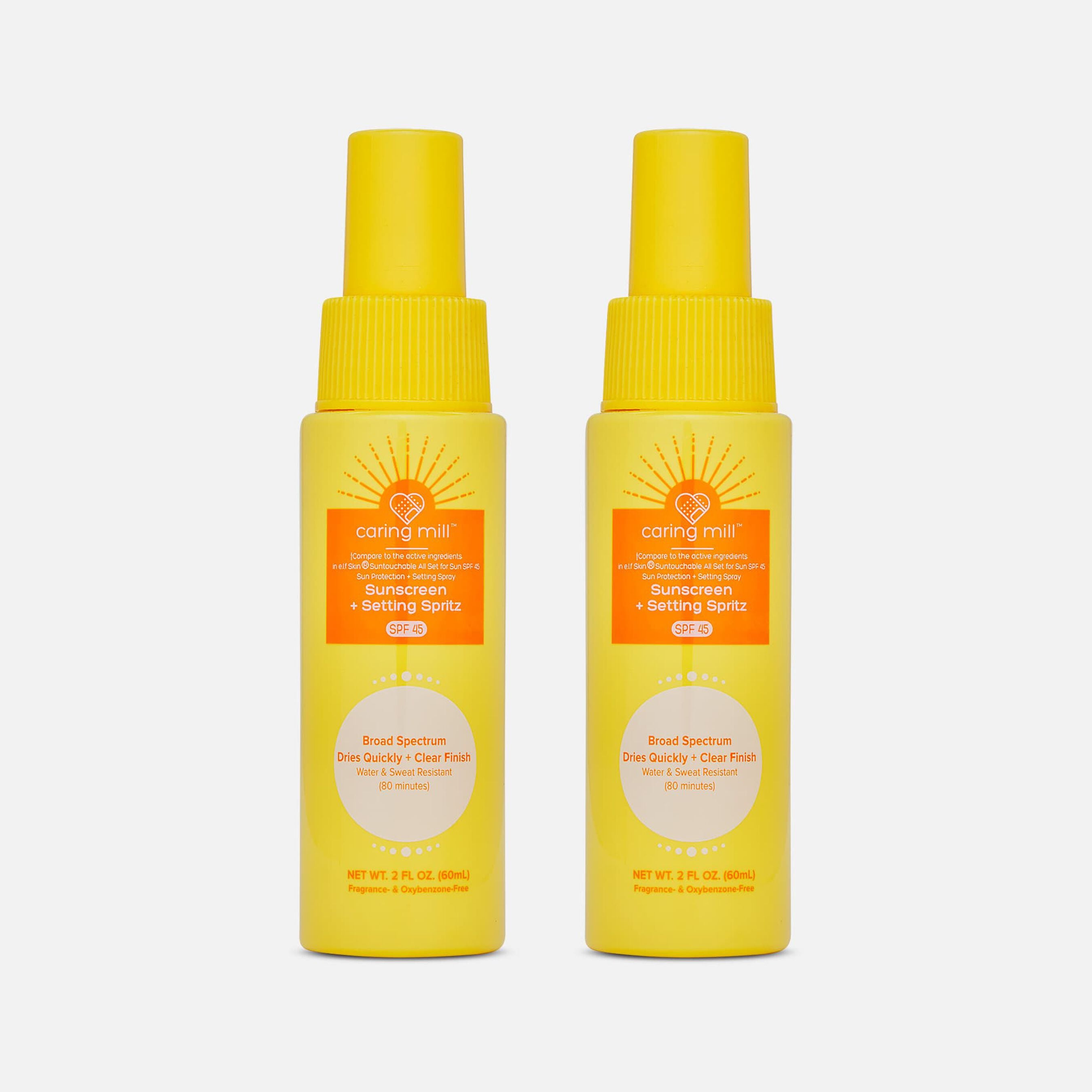 FSA Eligible Caring Mill™ Sunscreen Setting Spritz, SPF 45, 2 oz. (2 ...