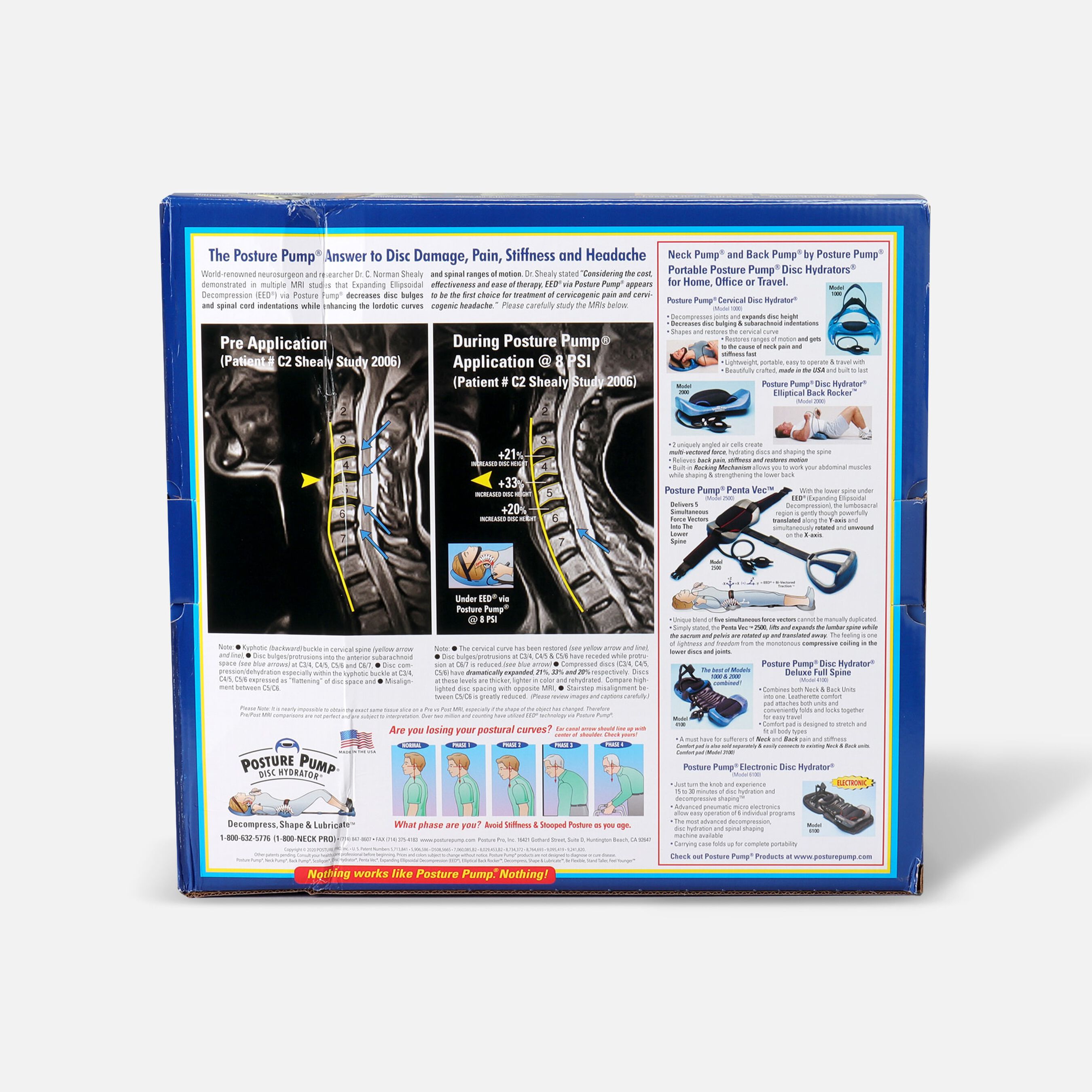 Posture Pump® Dual Disc Hydrator®, Relieves Neck Pain, Model 1400-D