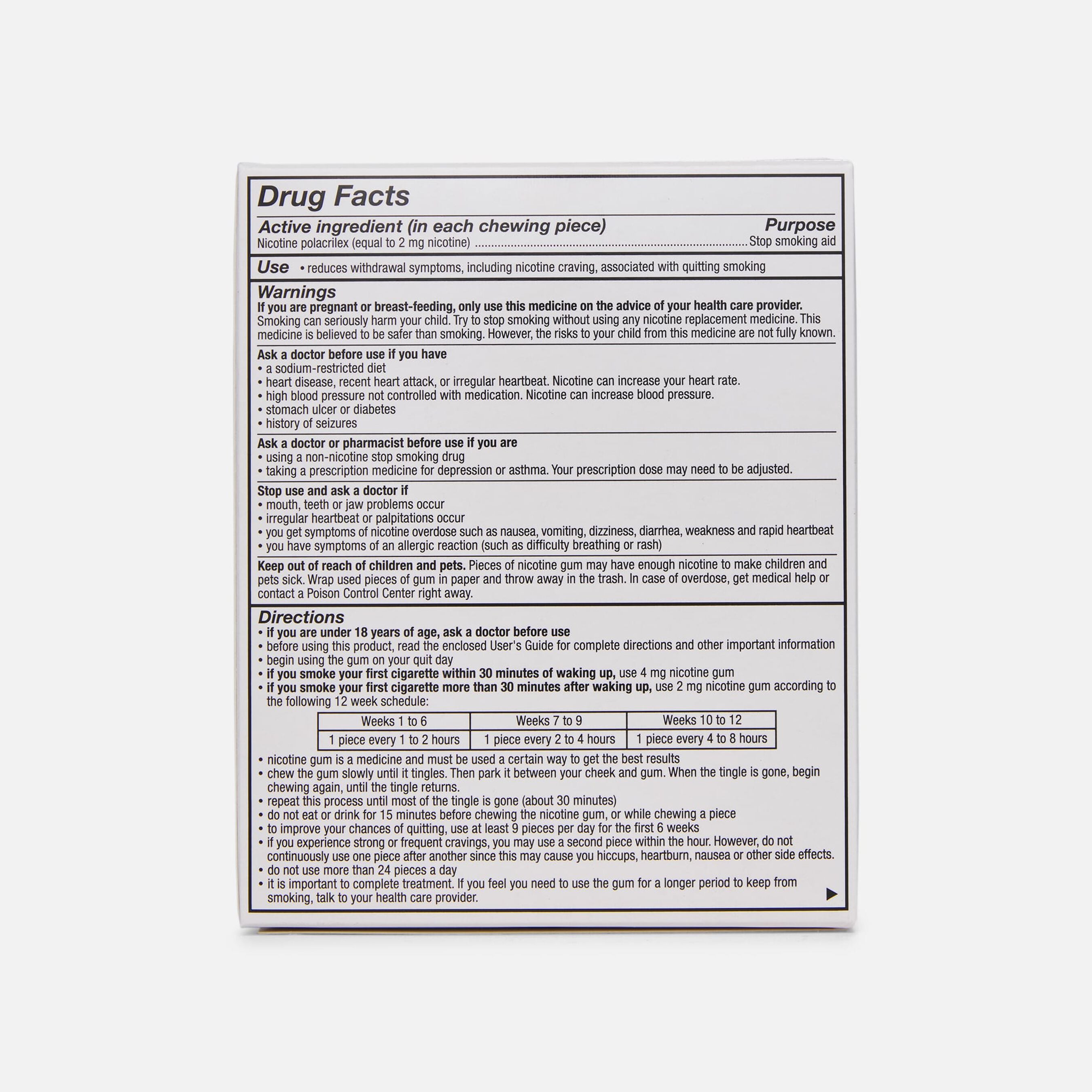 FSA Eligible Nicorette Gum White Ice Mint, 2 mg, 160 ct. | FSA Store