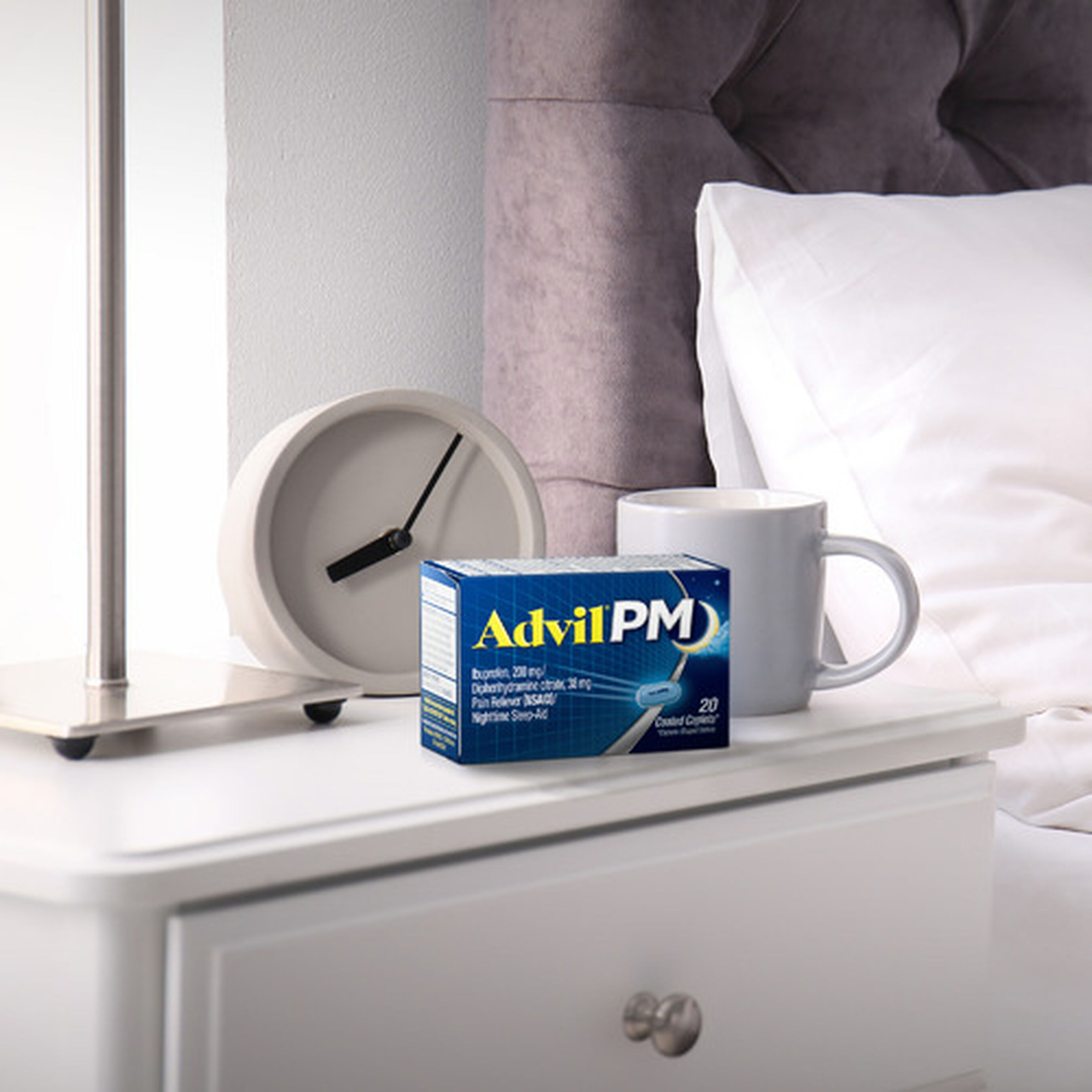 Advil Pain PM Reliever & Nighttime Sleep Aid Coated Caplets, 80 ct