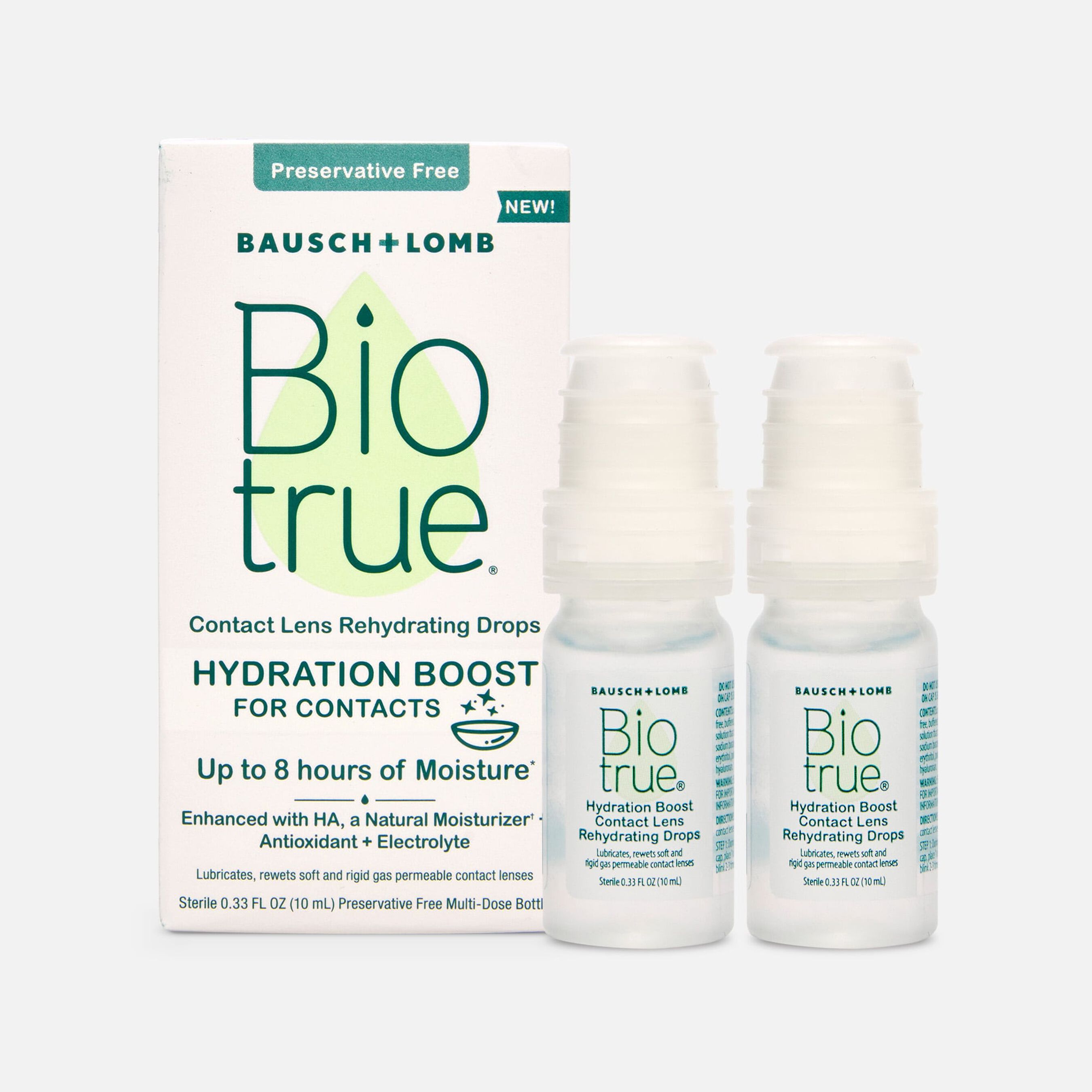 FSA Eligible Bausch + Lomb Biotrue Hydration Boost Contact Lens Drops ...